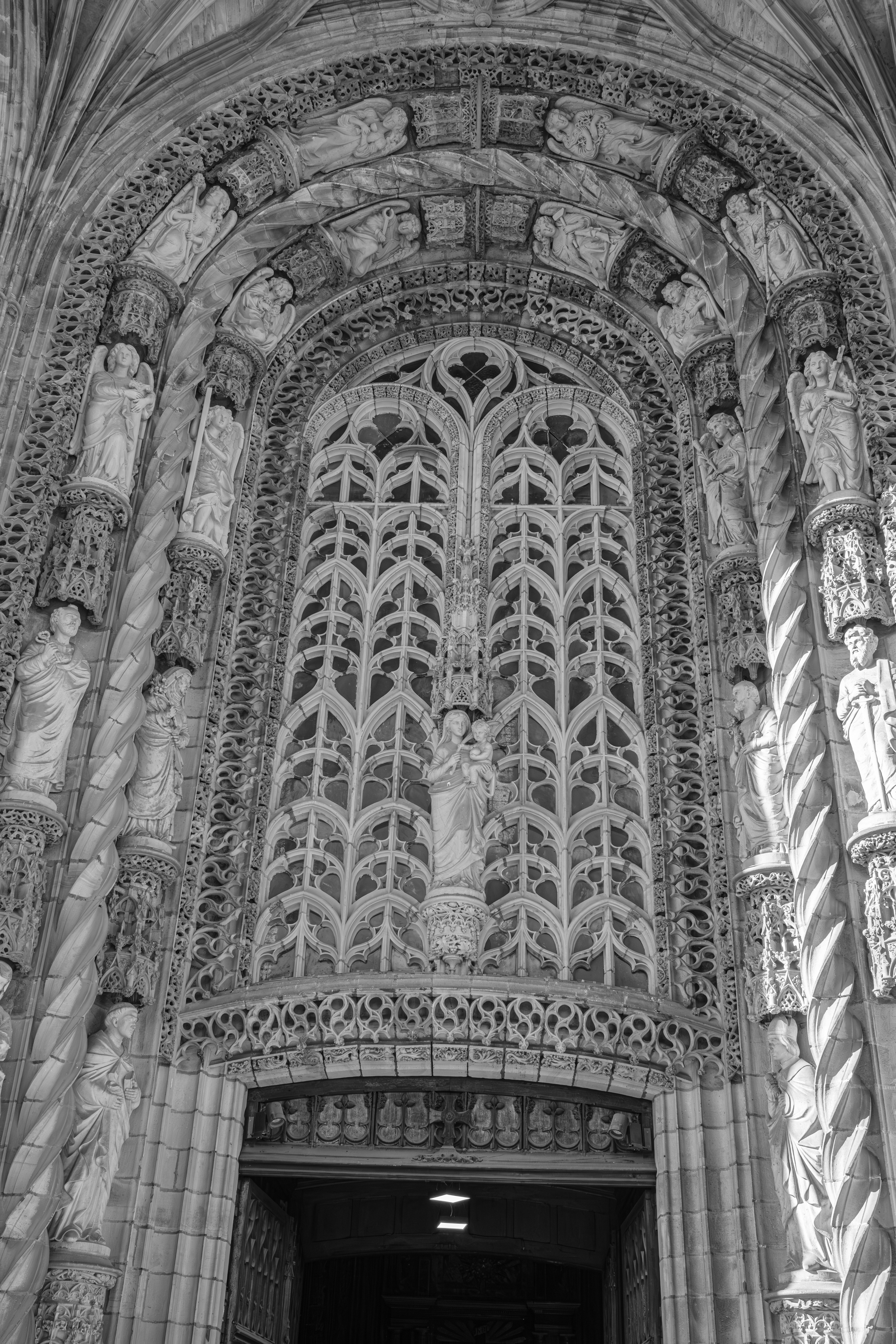 Gothic Portal in Devotional Carved Stonework