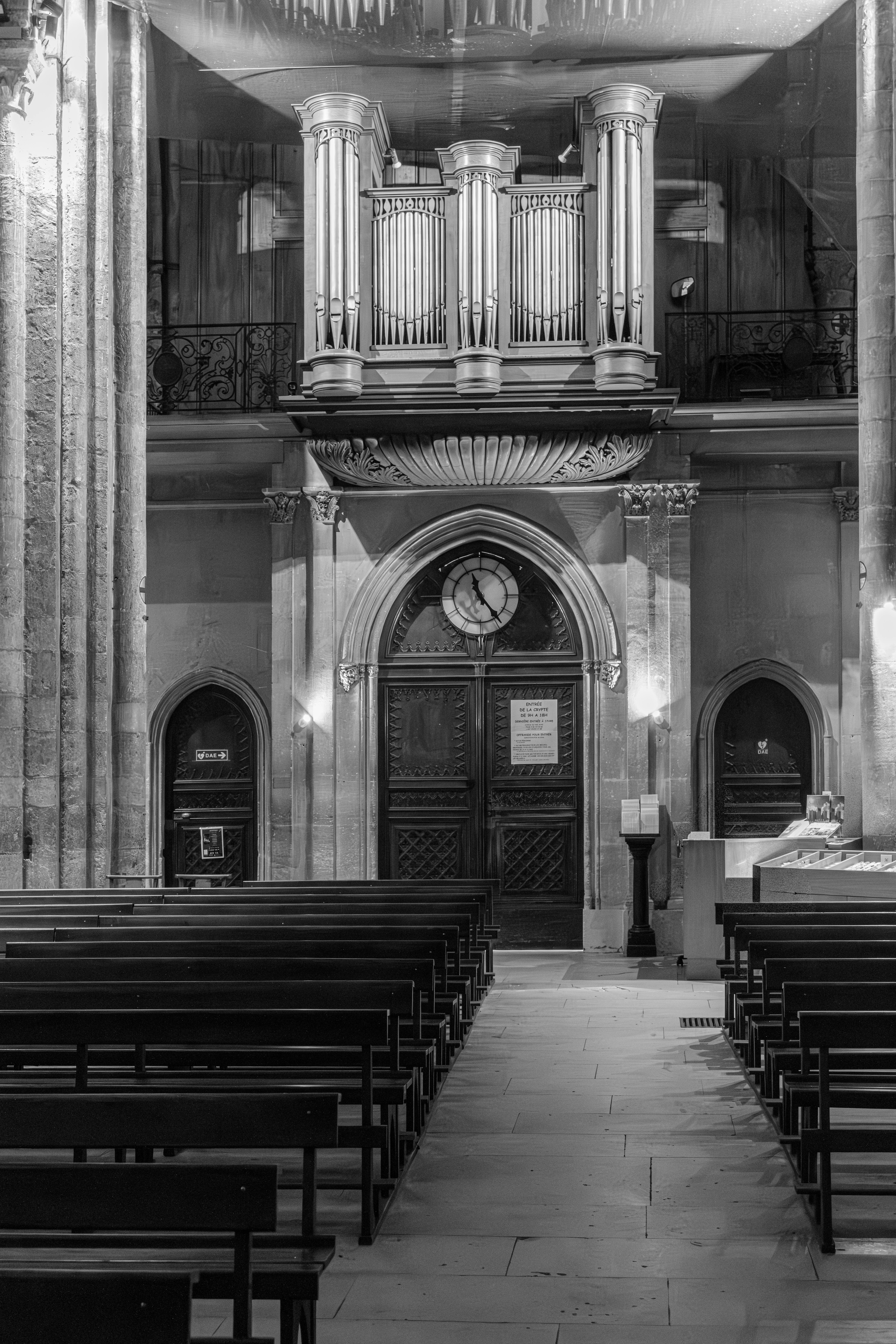 Echoes of Stone: An Empty Cathedral's Pipe Organ