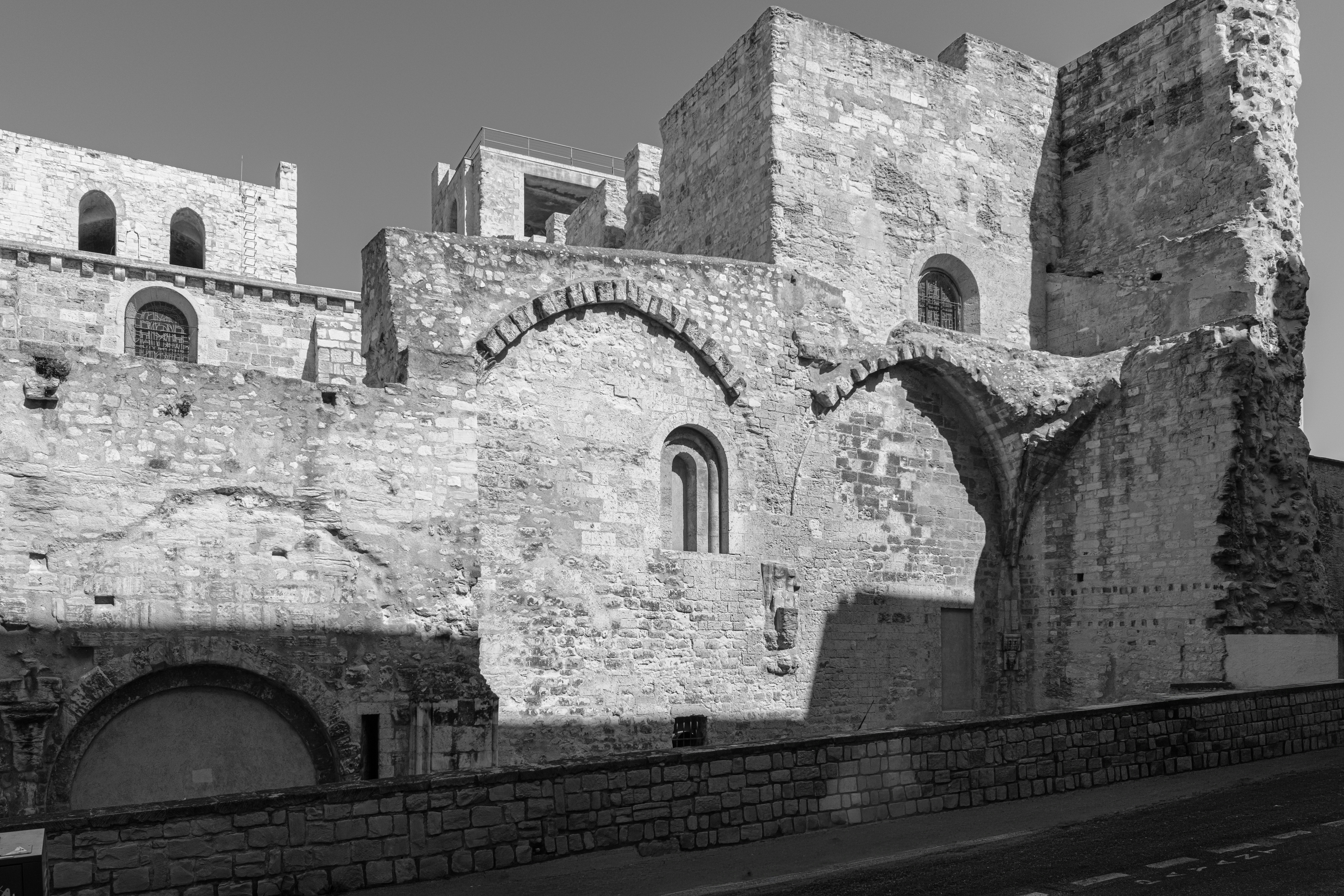 Ruined Fortress Faces the Street Light