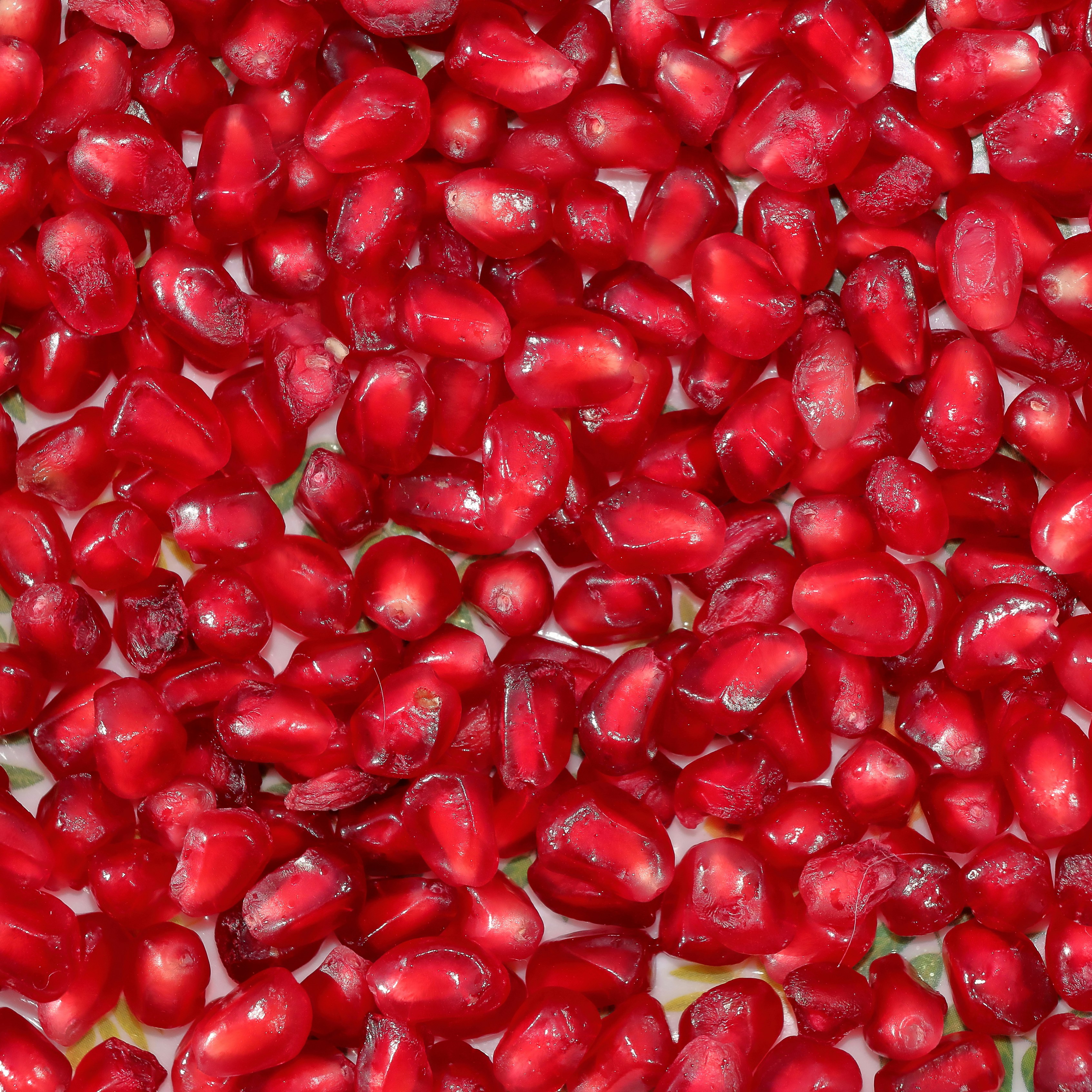 Crimson Pomegranate Seeds: A Tight Macro Mosaic