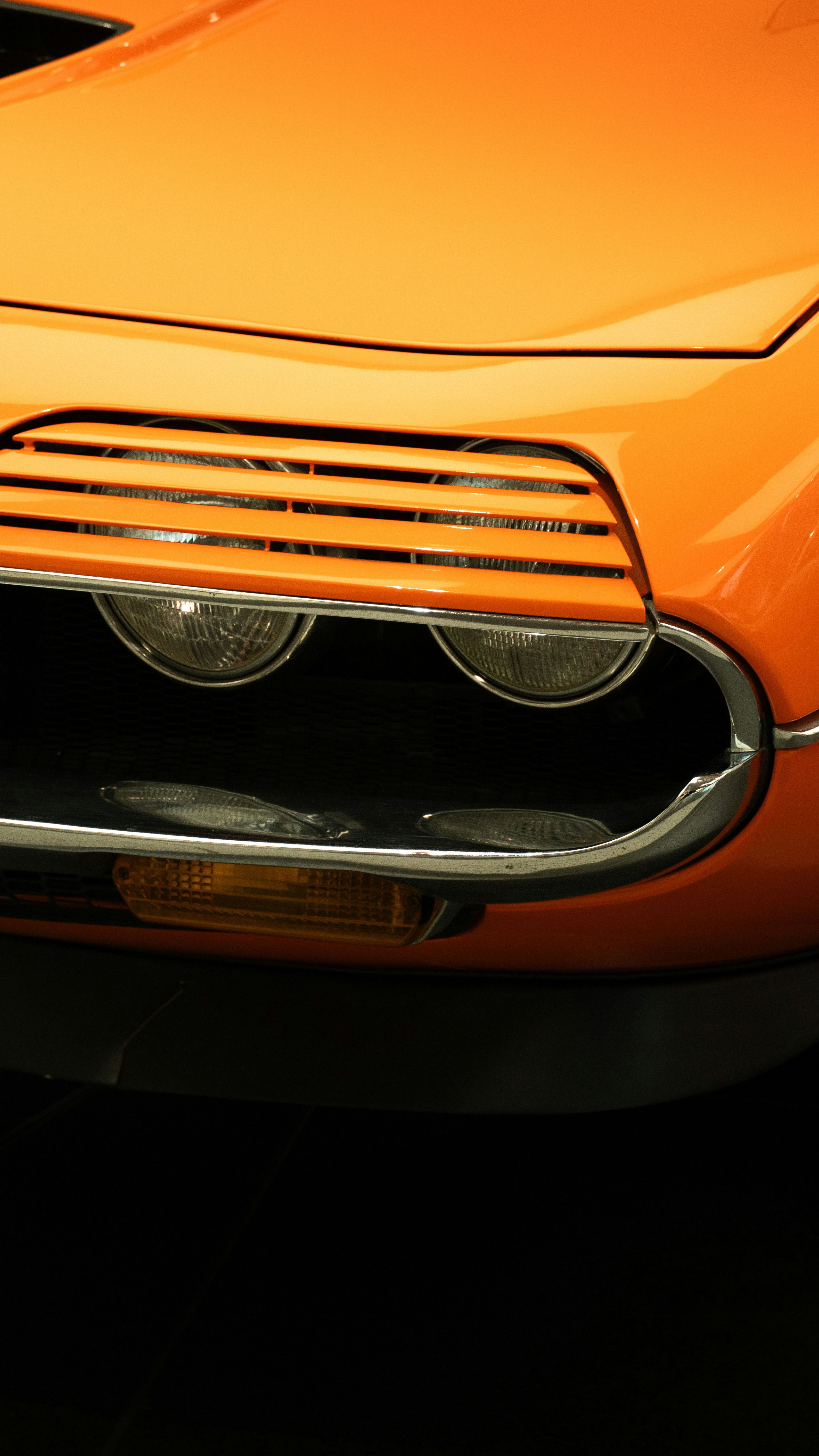 Orange Classic: The Frontier Grille and Headlamp Detail