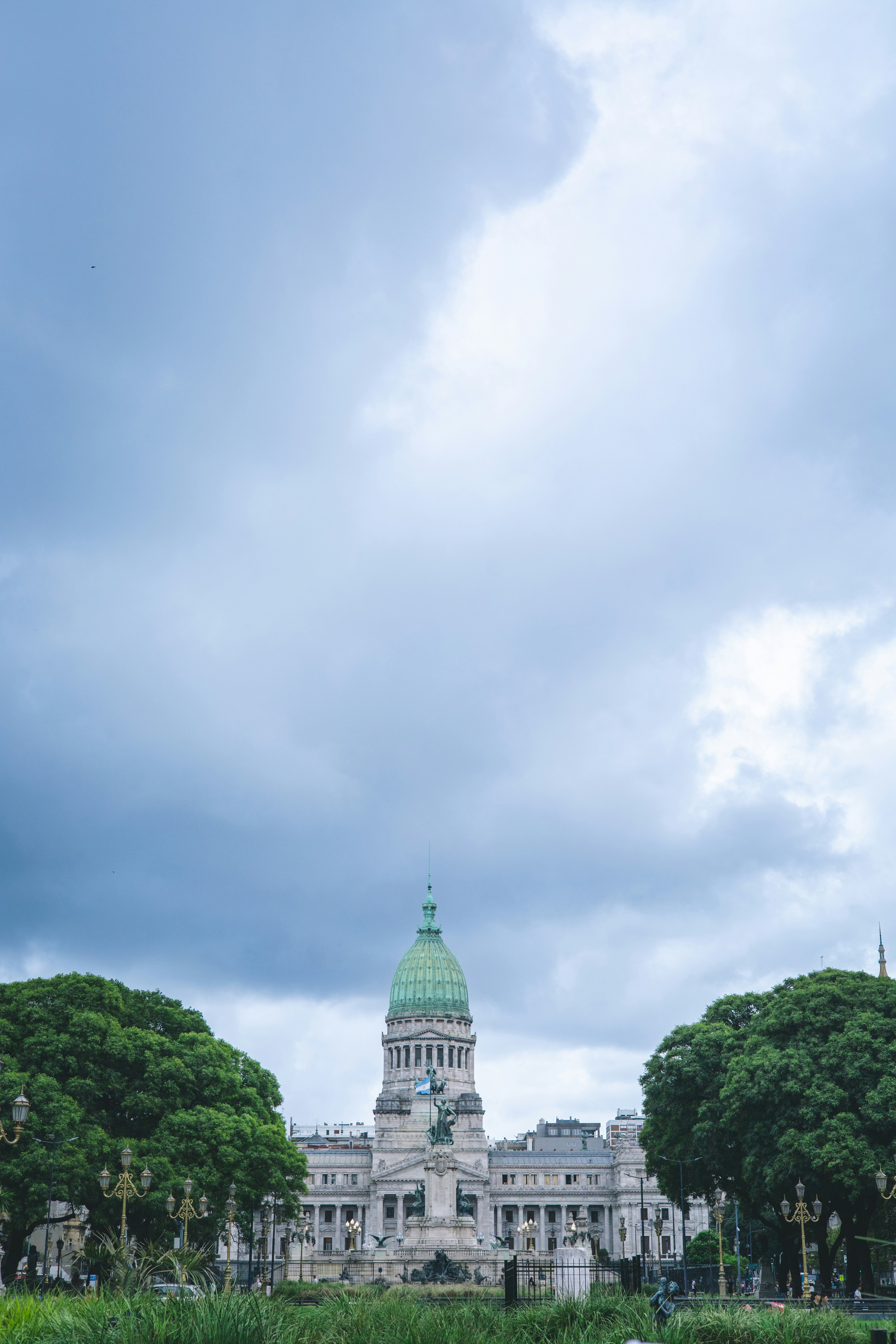 Capitol Dome Above the Park: a City Icon Framed by Green Canopies