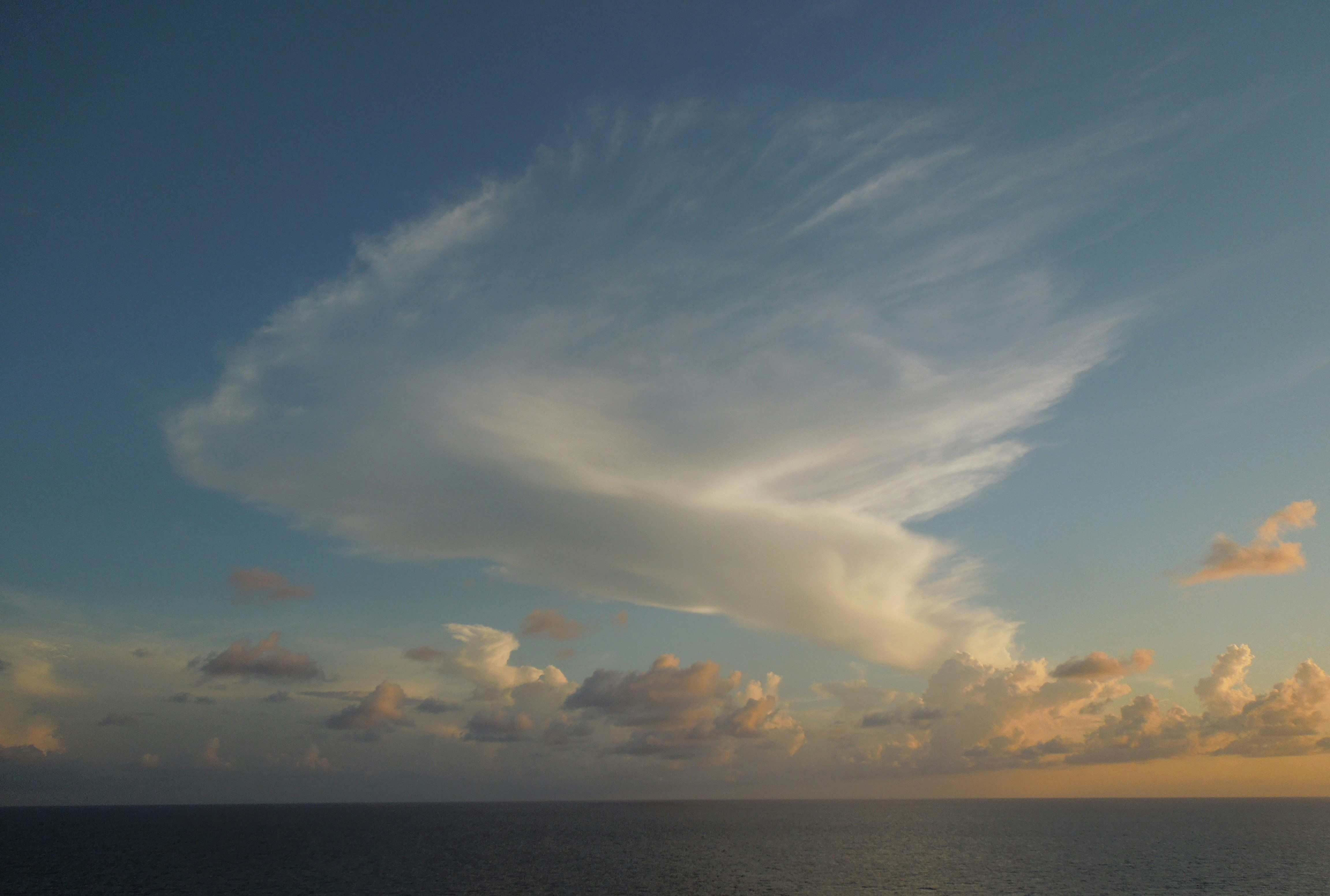 Azure Wake on an Atlantic Horizon