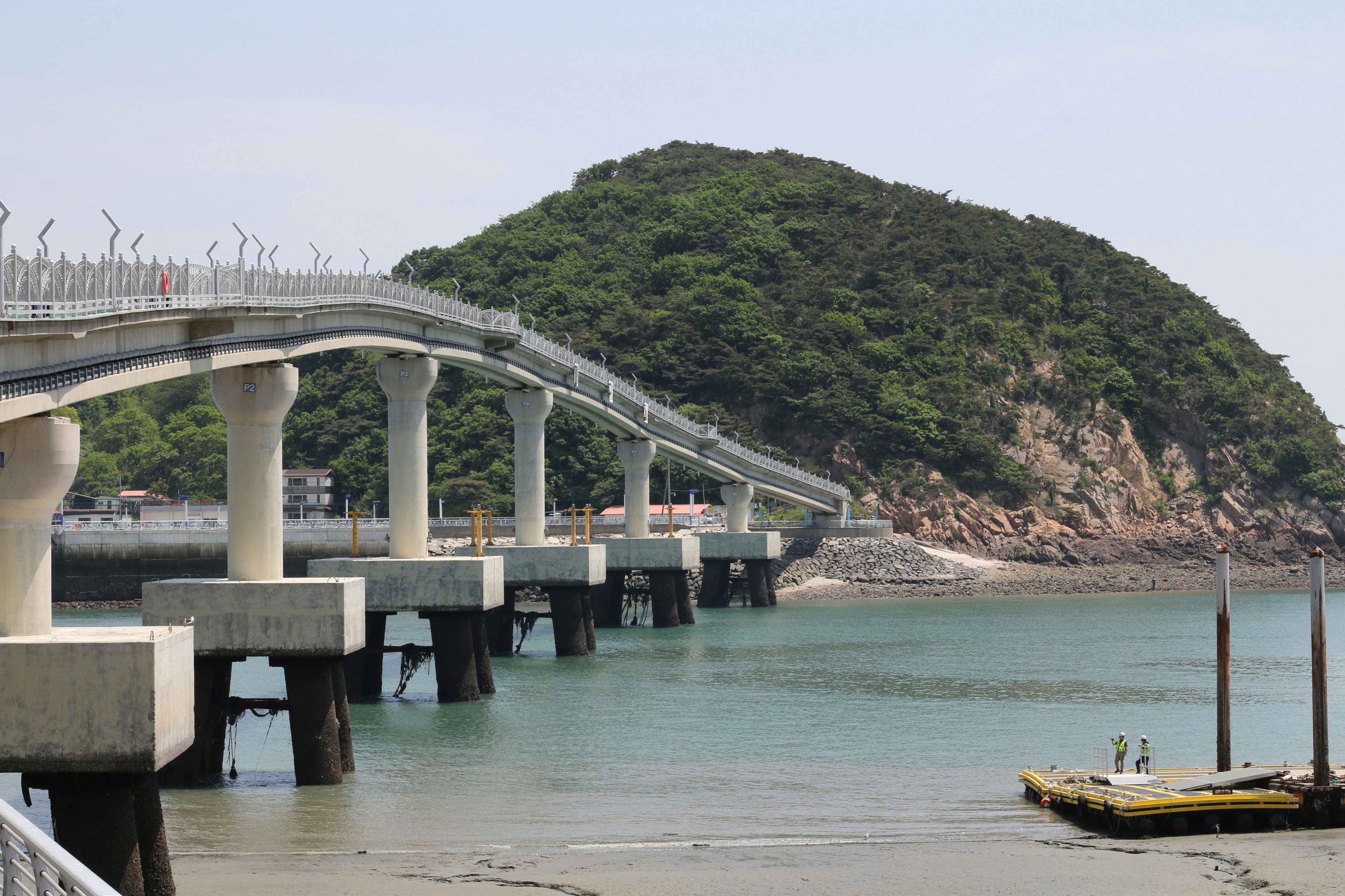 Bridge to the Island: A Quiet Coastal Moment