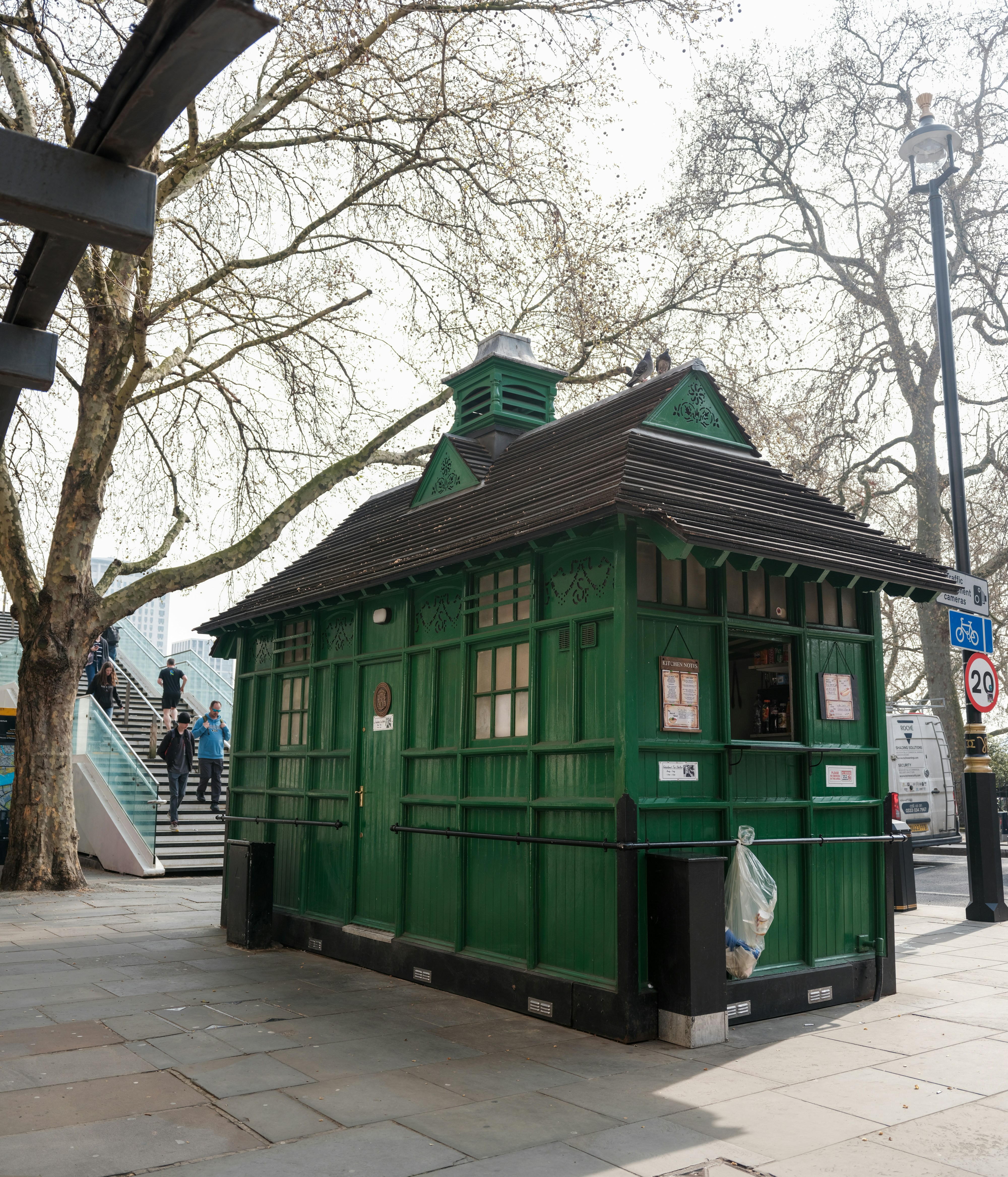 The Little Green Booth at the Edge of the Square