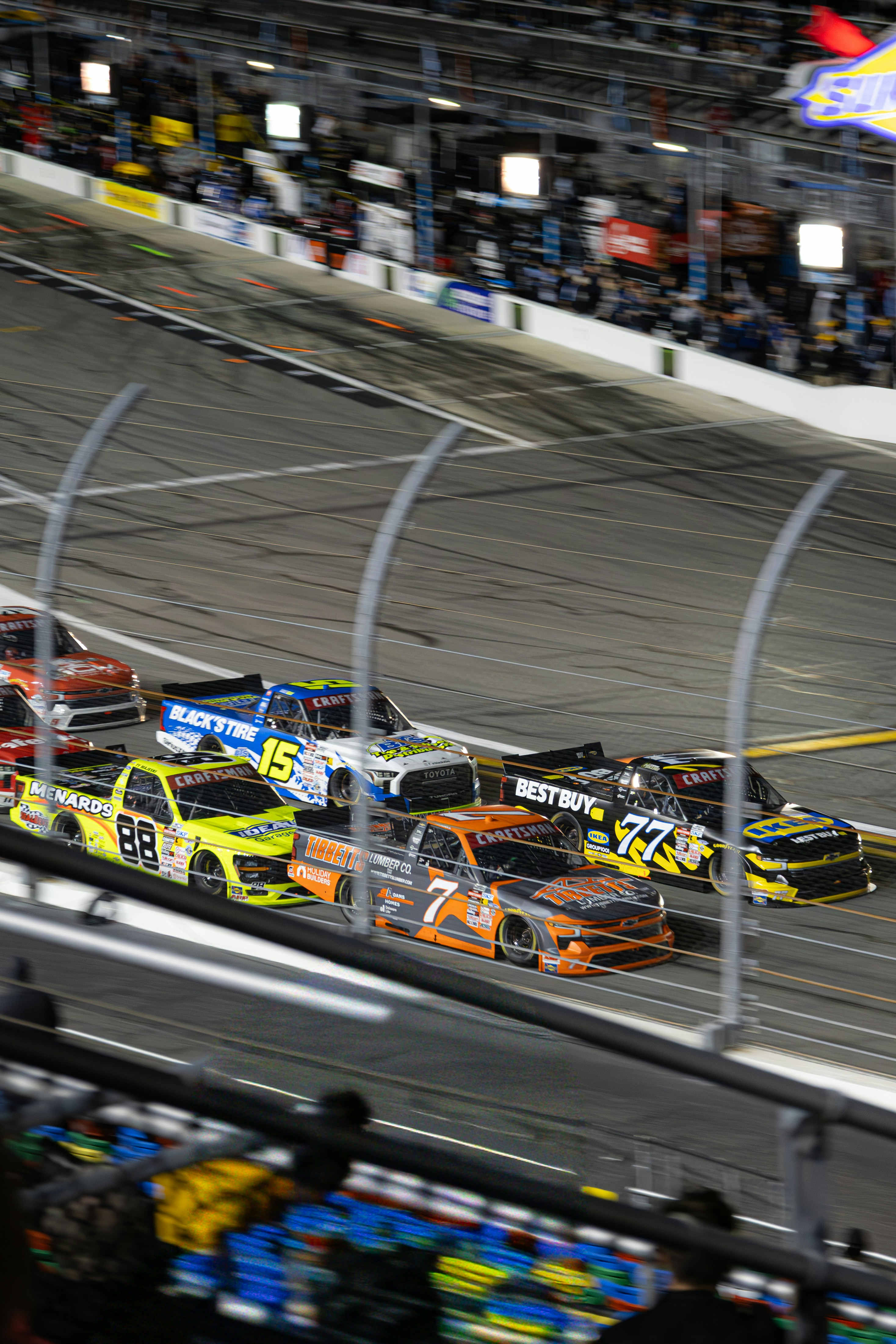 Sprint to the Turn: Neon‑Colored Stock Cars Lead the Night Race