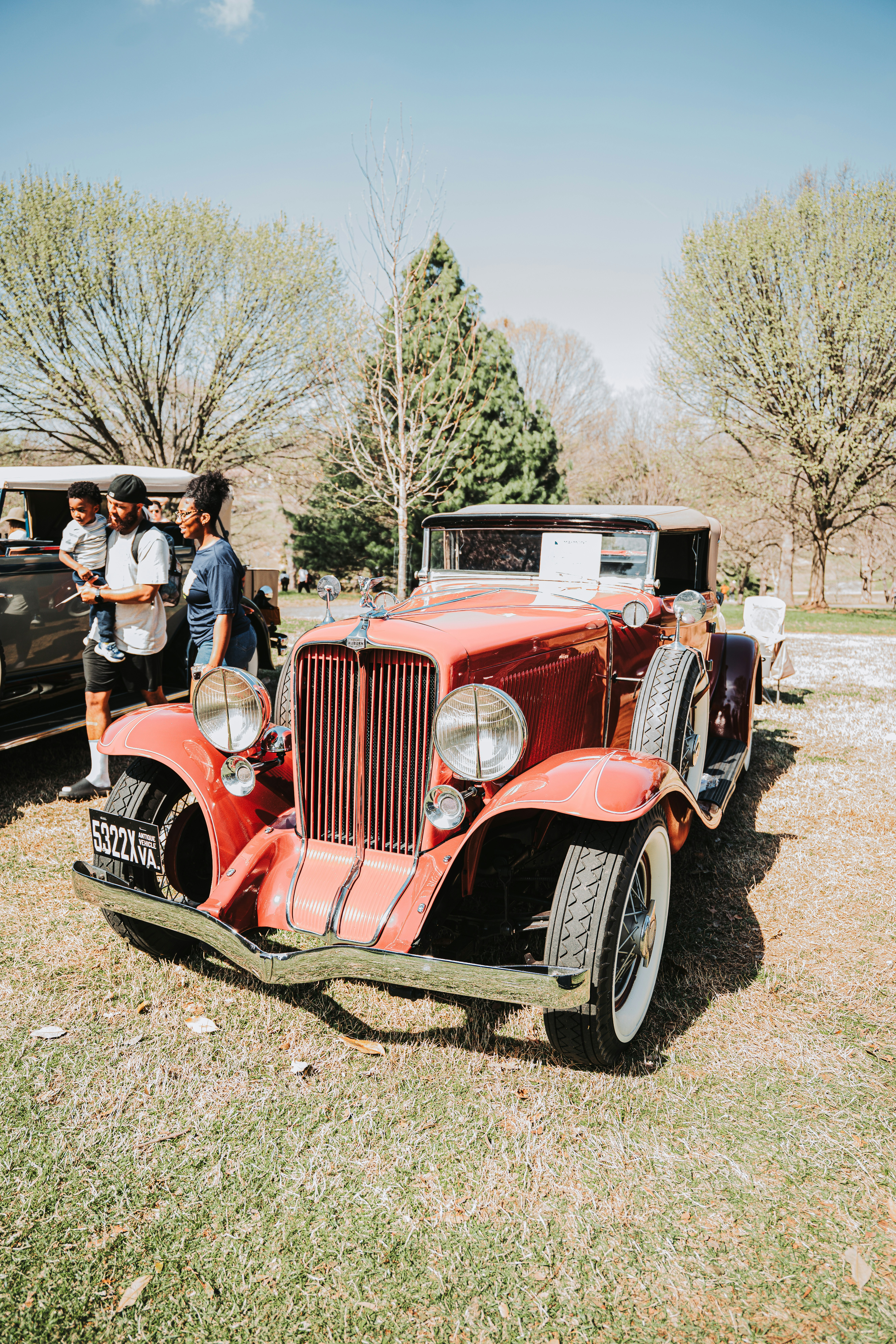 Chrome and Carriages: A Vintage Red Roadshow