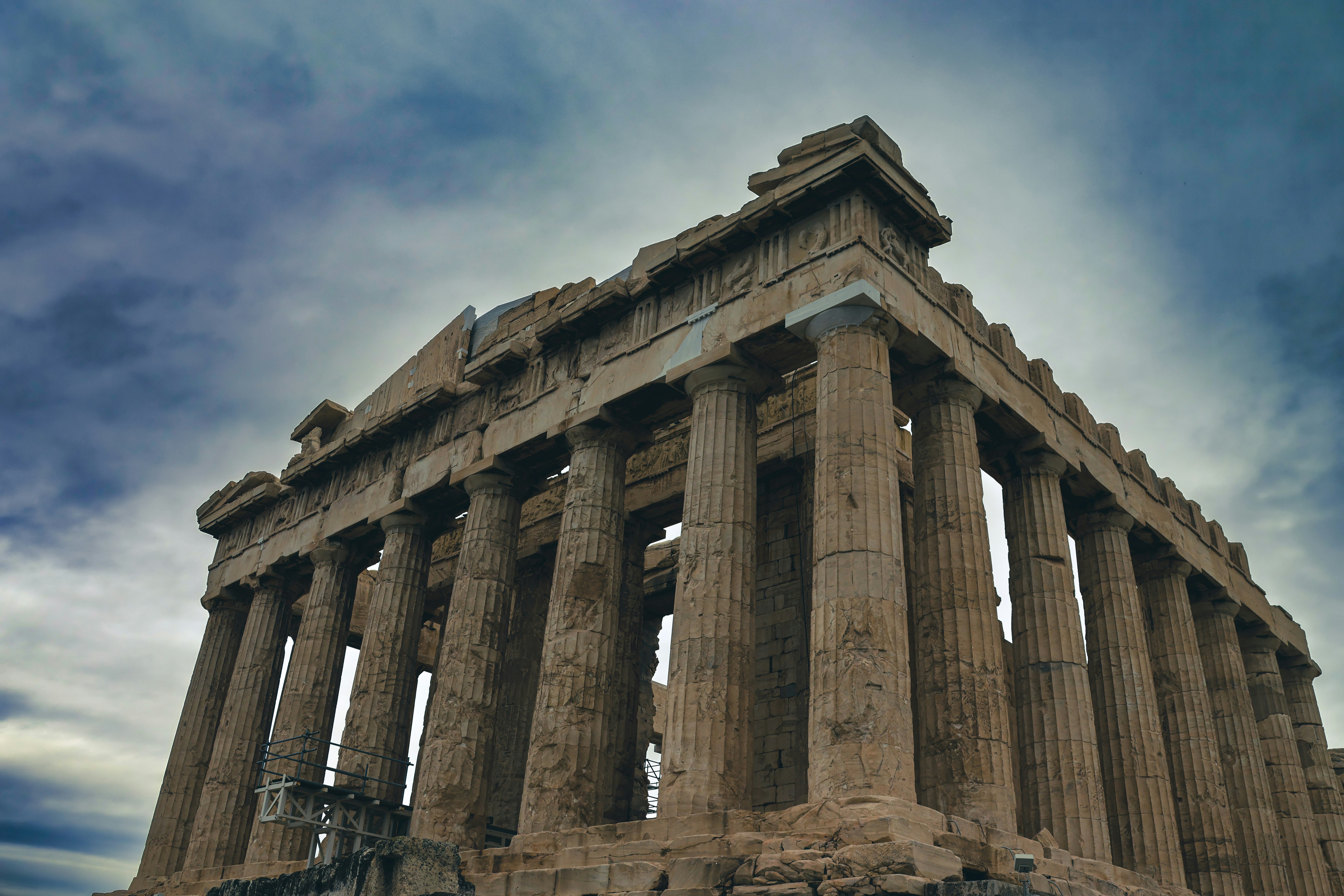 Stone Colossus: The Parthenon’s Silent Gaze at Dusk