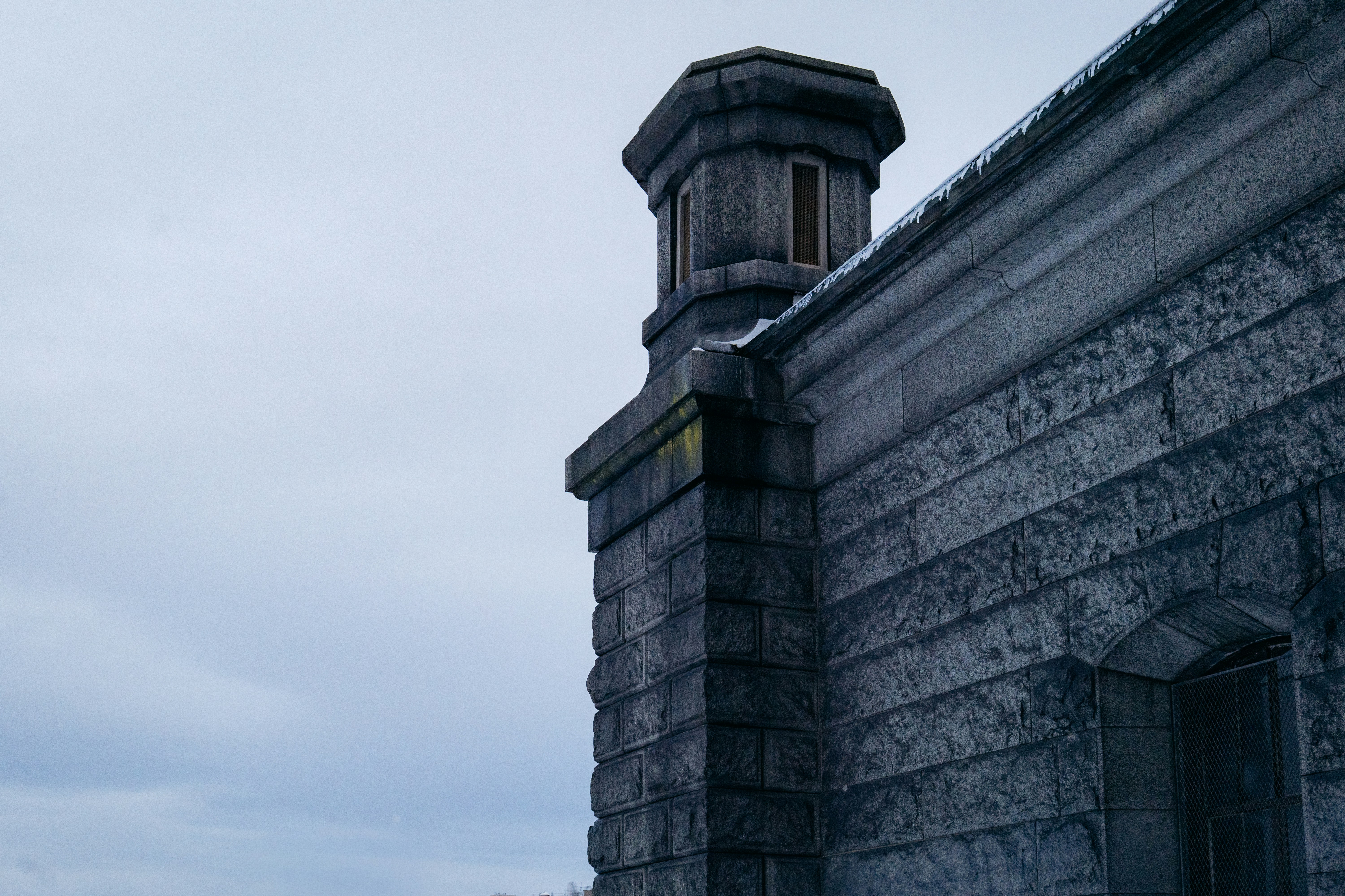 Stone Turret at the Edge of Dusk