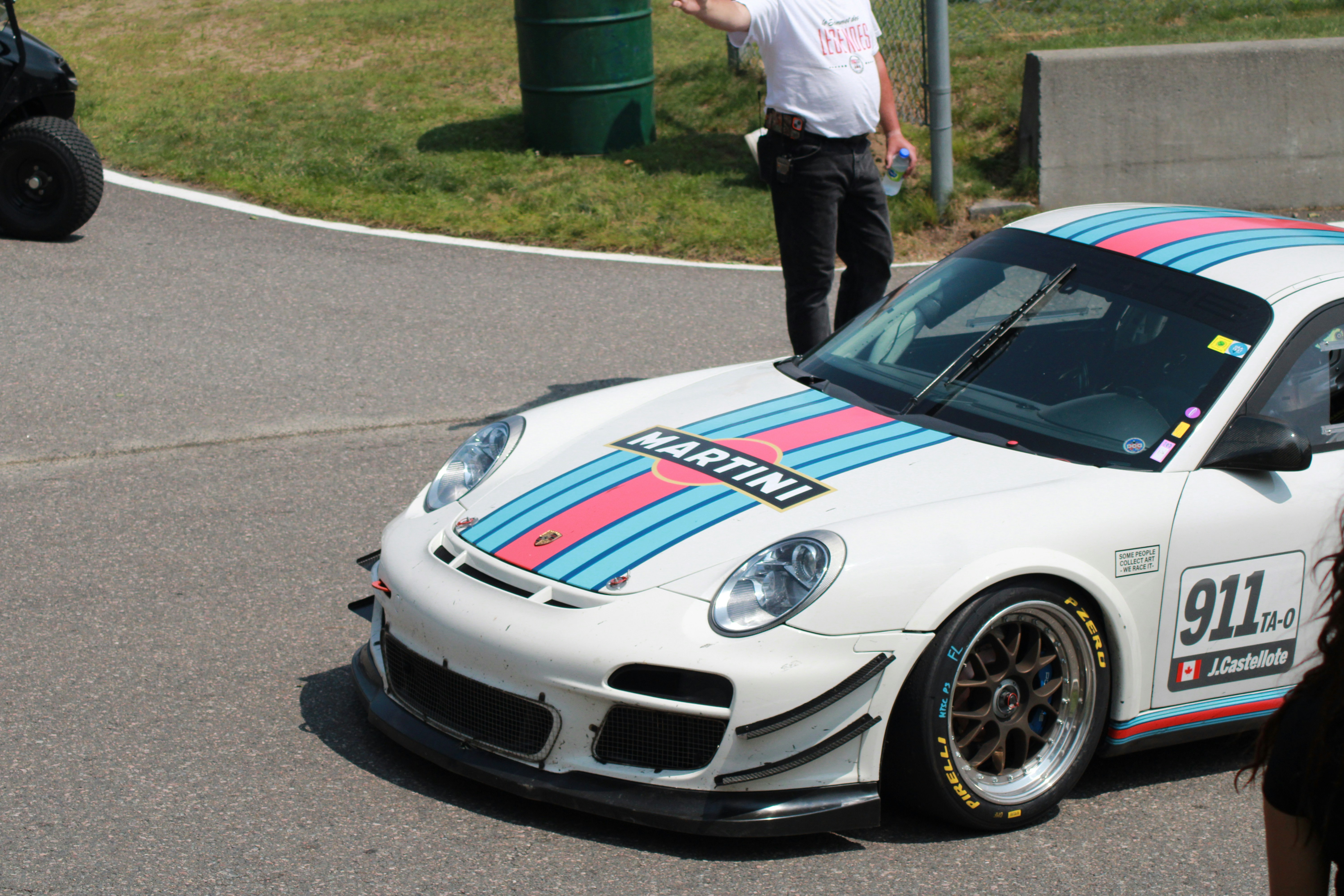 Martini Stripes and Thunder: A Porsche 911 in Skinny Racing Armor