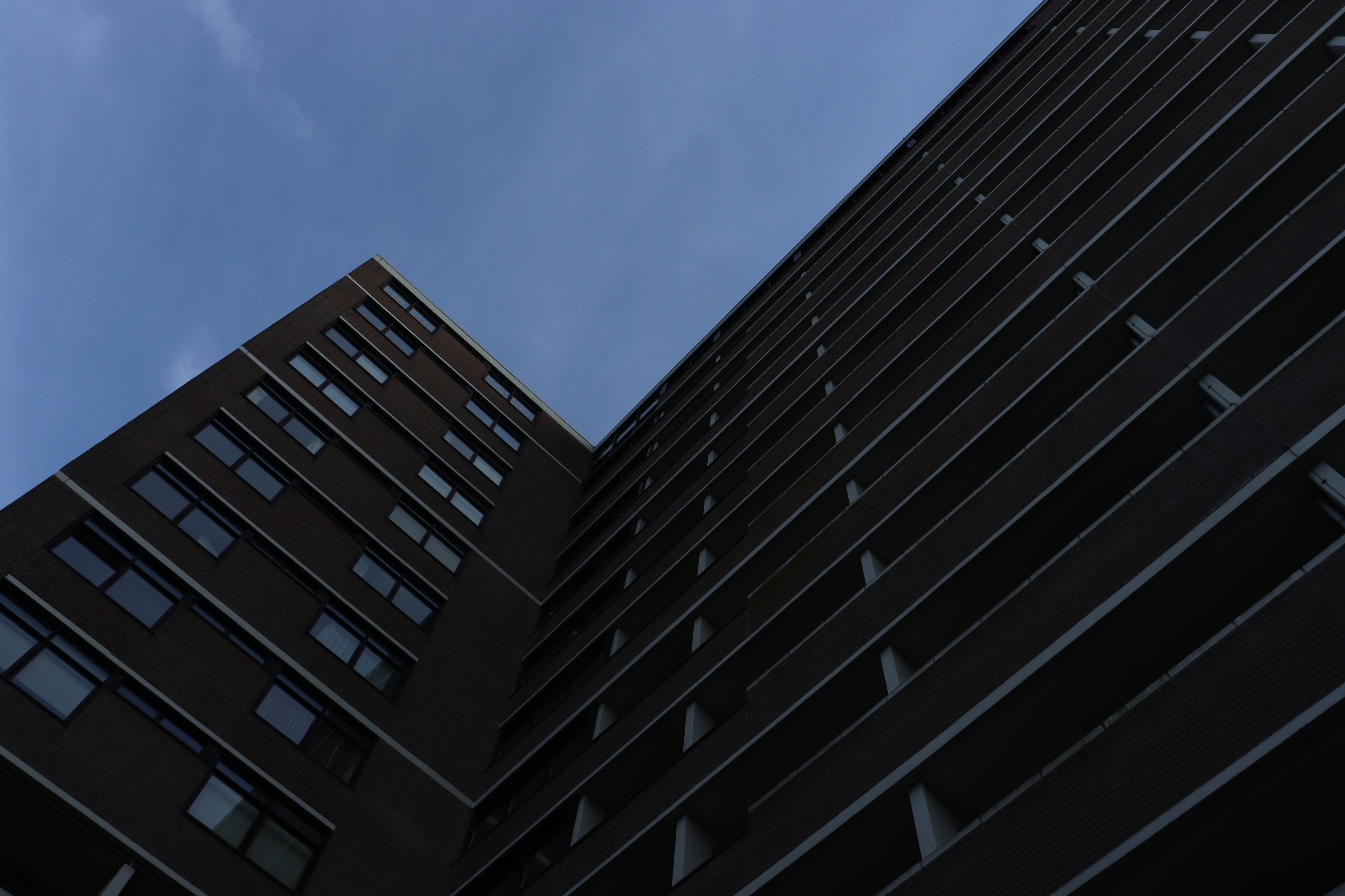Angular Facade: A Slice of Sky Between Tall Blocks