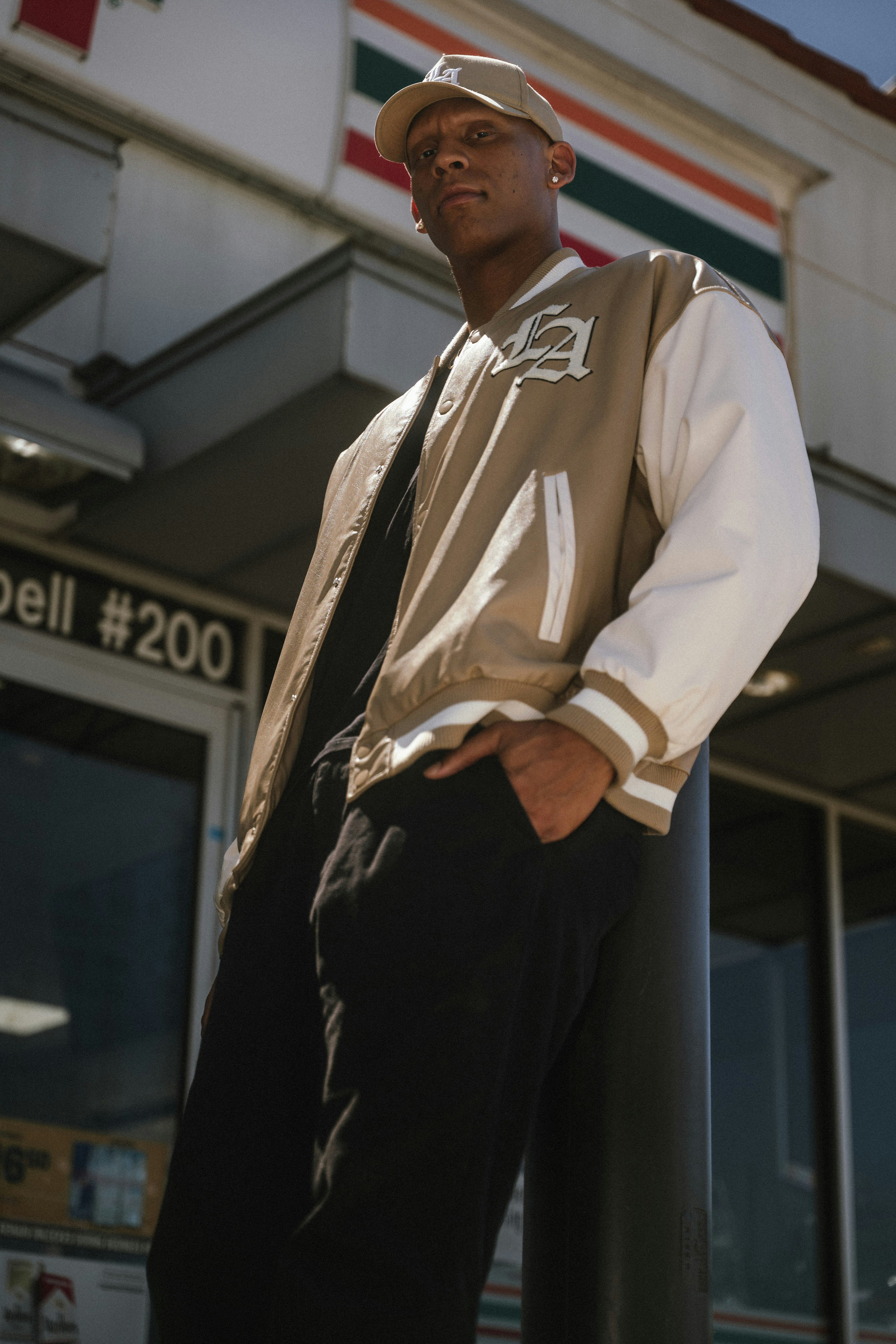 Low-angle Portrait of a Casual Streetwear Gamer