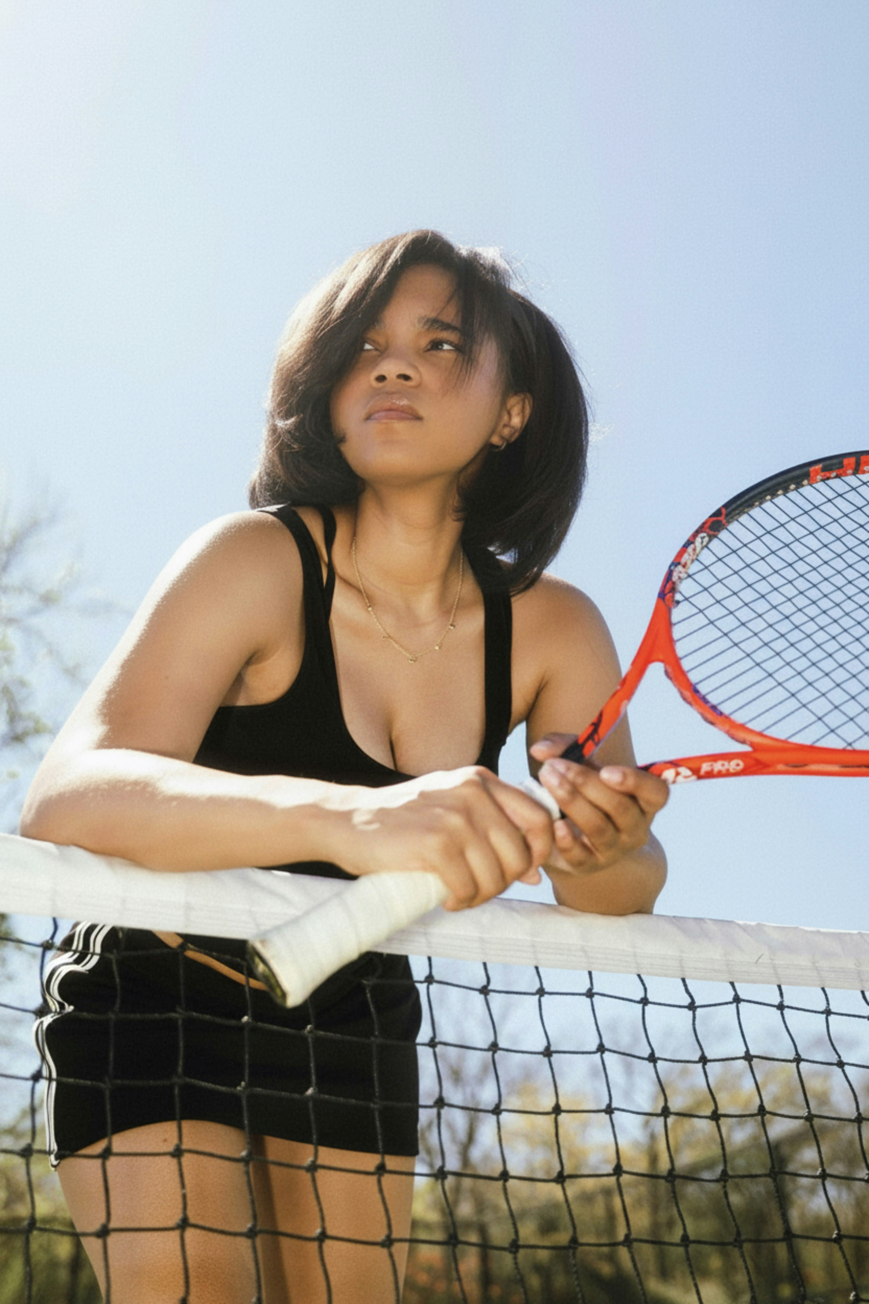 Baseline Serve: Focused Portrait at the Net