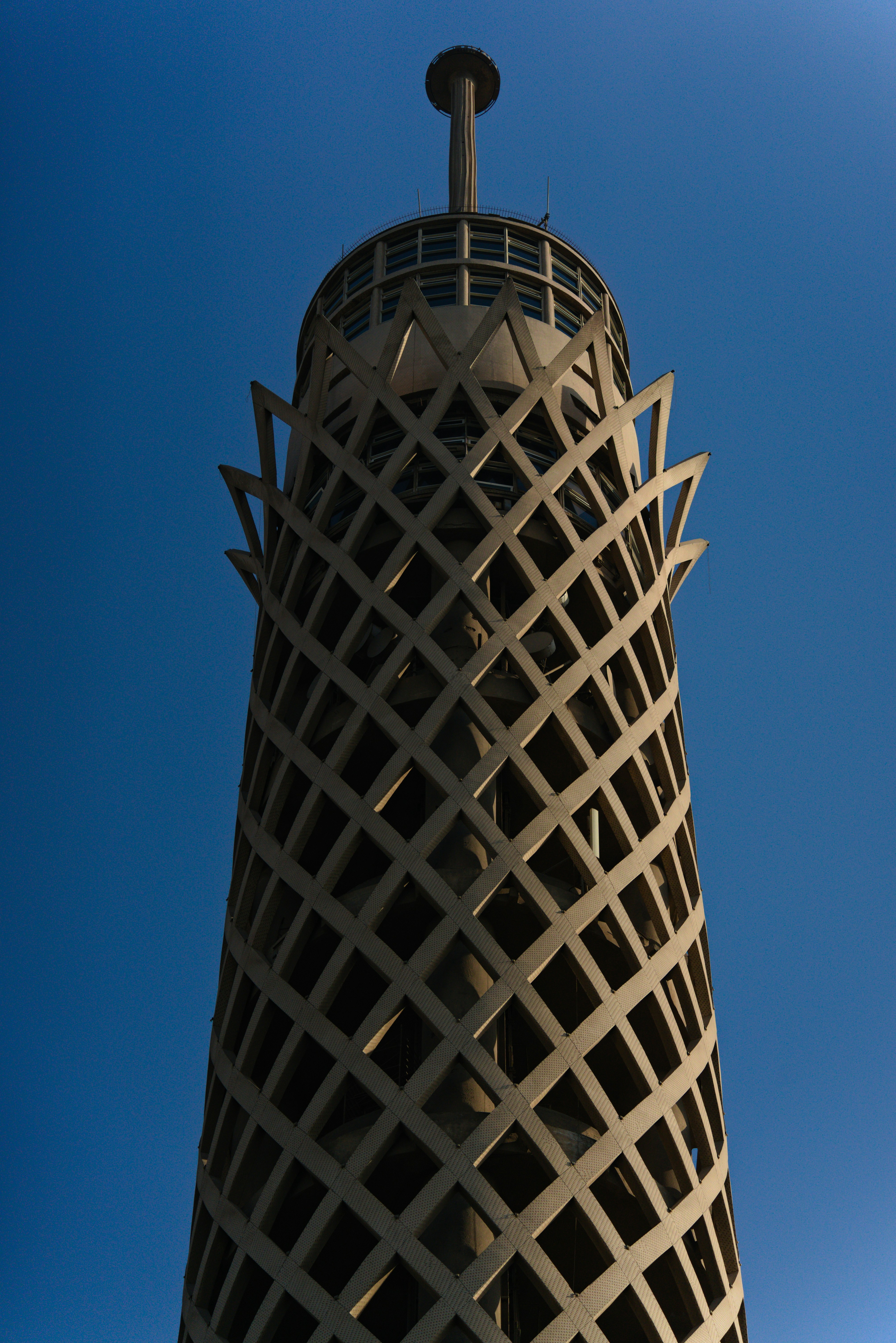 Crisscrossed Cap: The Spire’s Lattice Crown