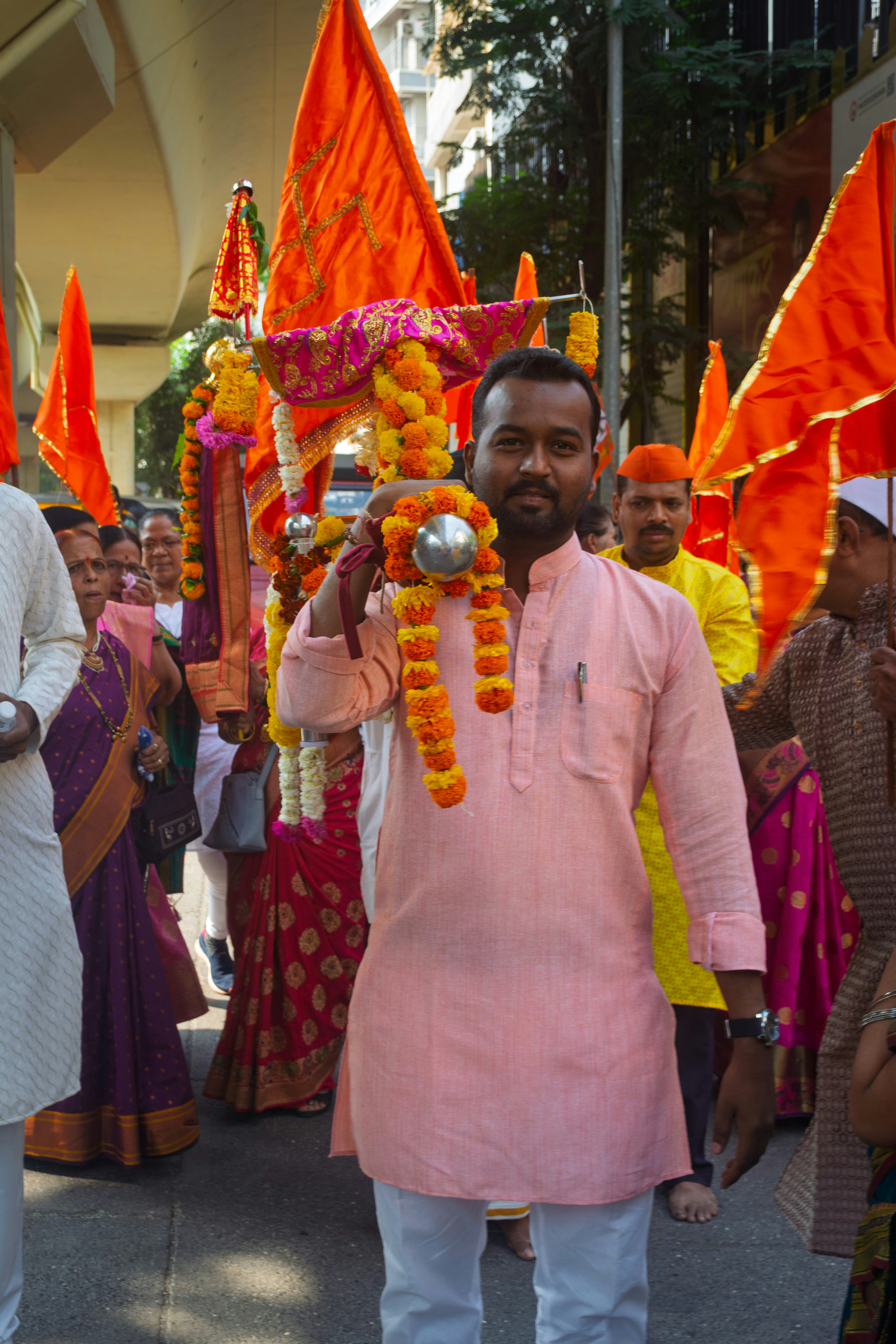 Floats and Festive Garlands: A Procession Through the City