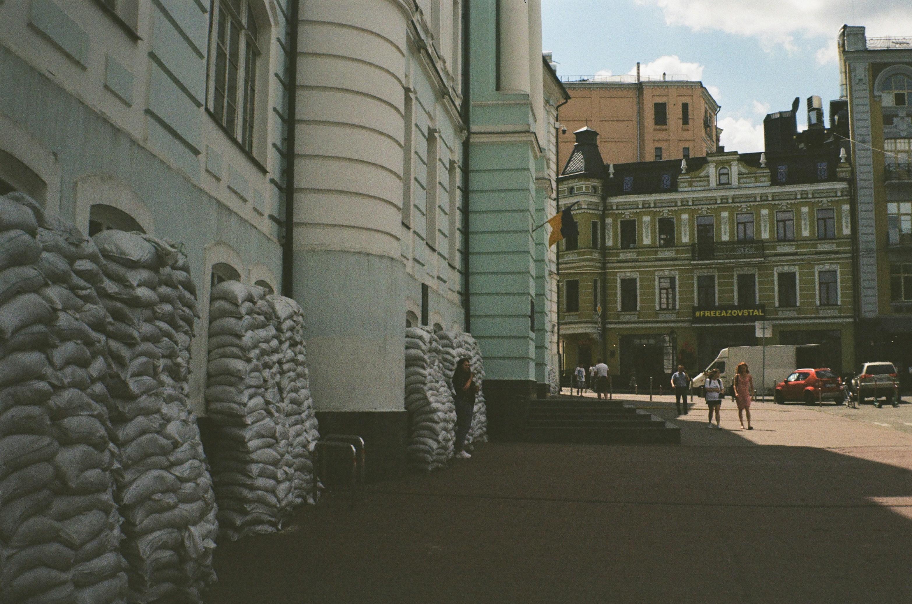 Shadows and Stone: A European Street Sarcophagus
