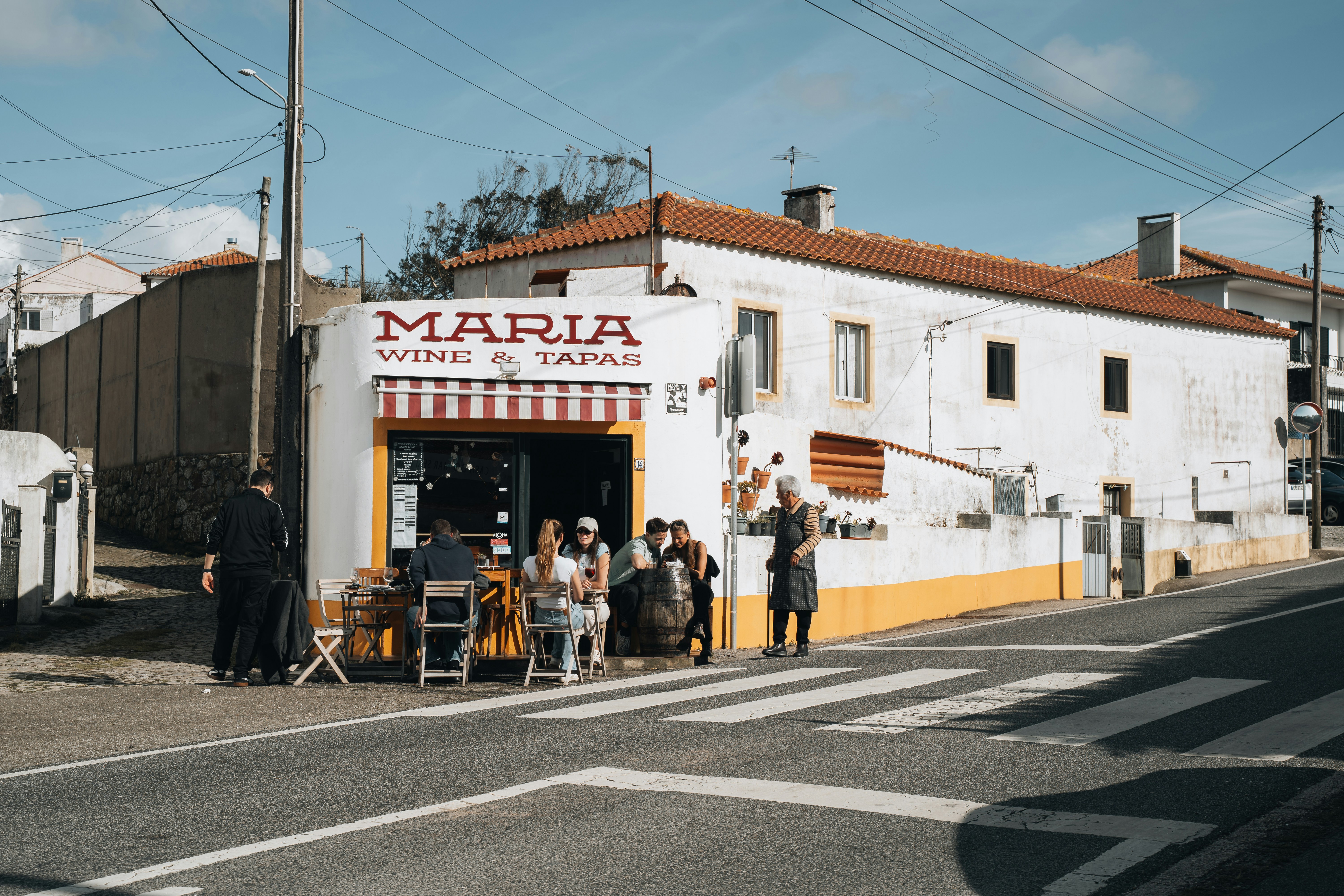 María’s Wine and Tapas Come to Life on the Sunlit Street
