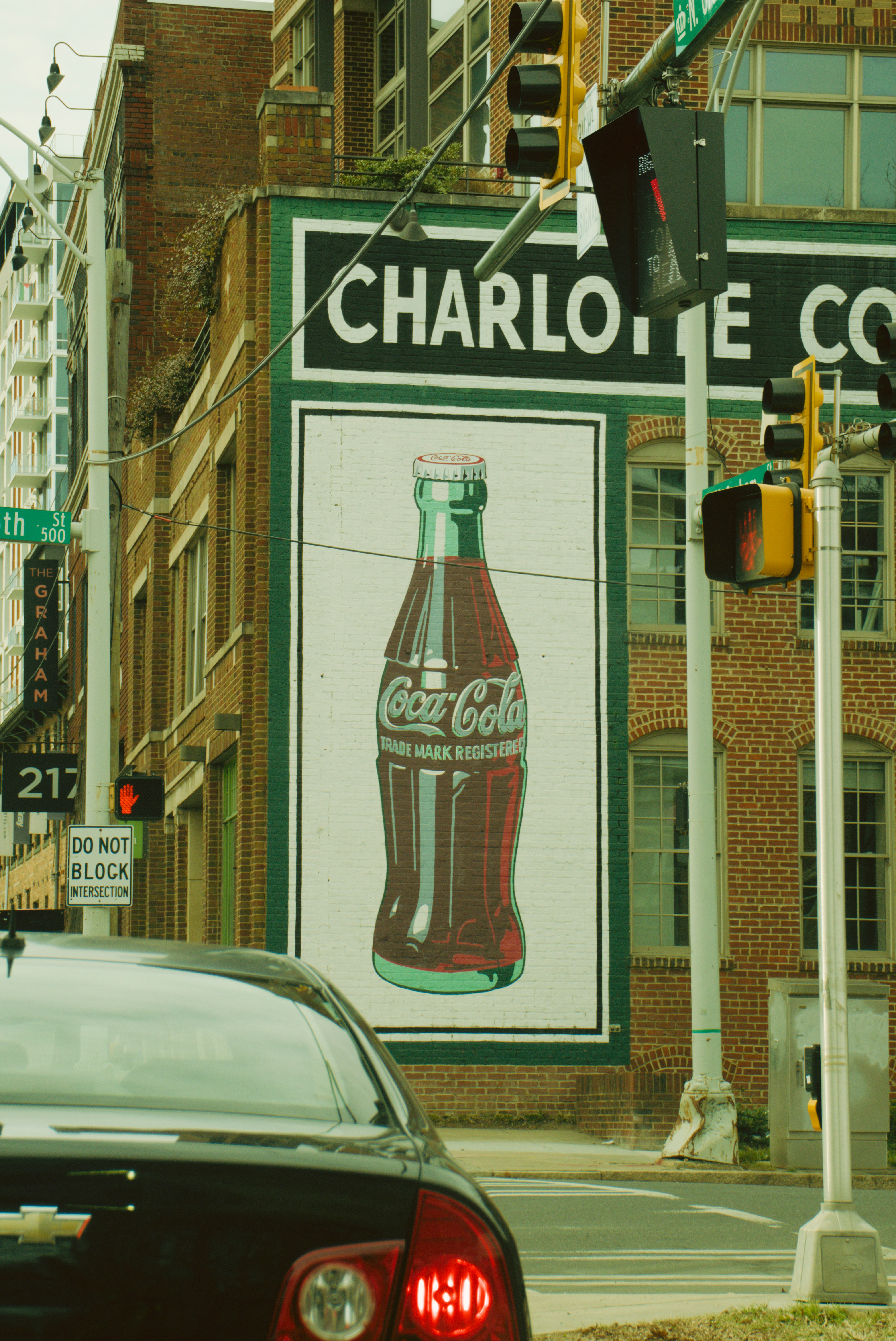 Coca-Cola Ad Towered Above Downtown Corner