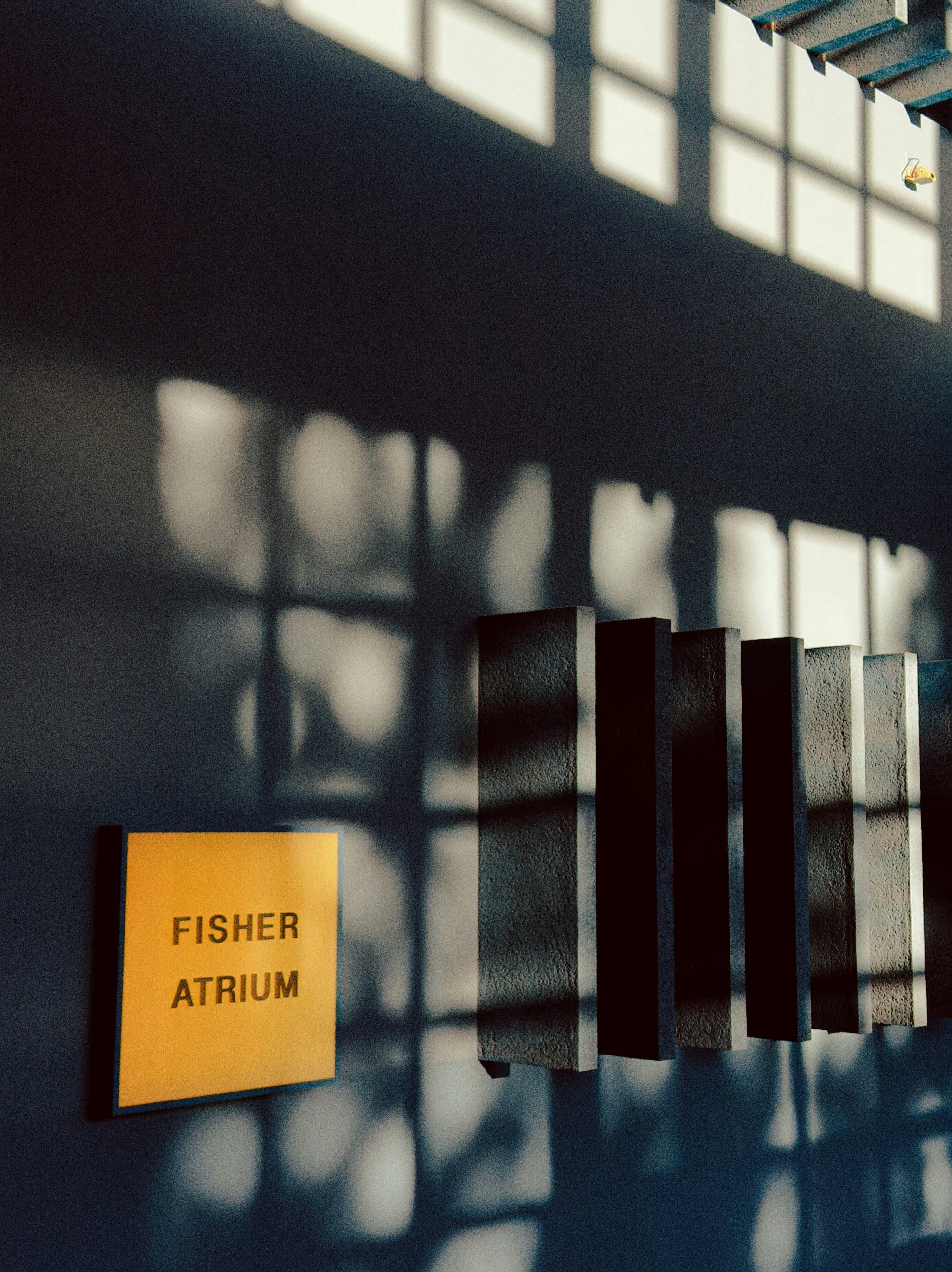 Golden Plaque in a Play of Shadows