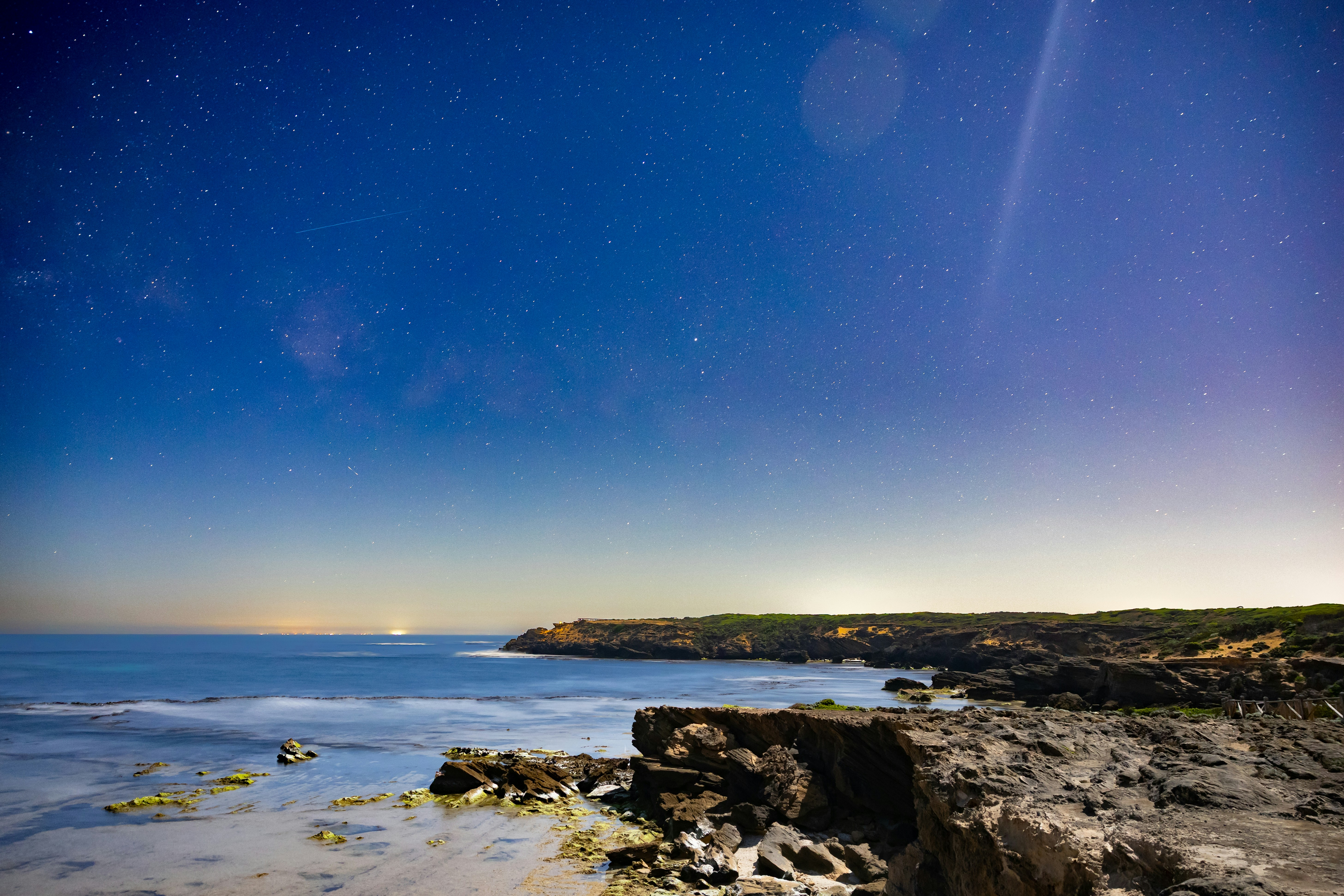 Night Sky Over the Coastal Edge
