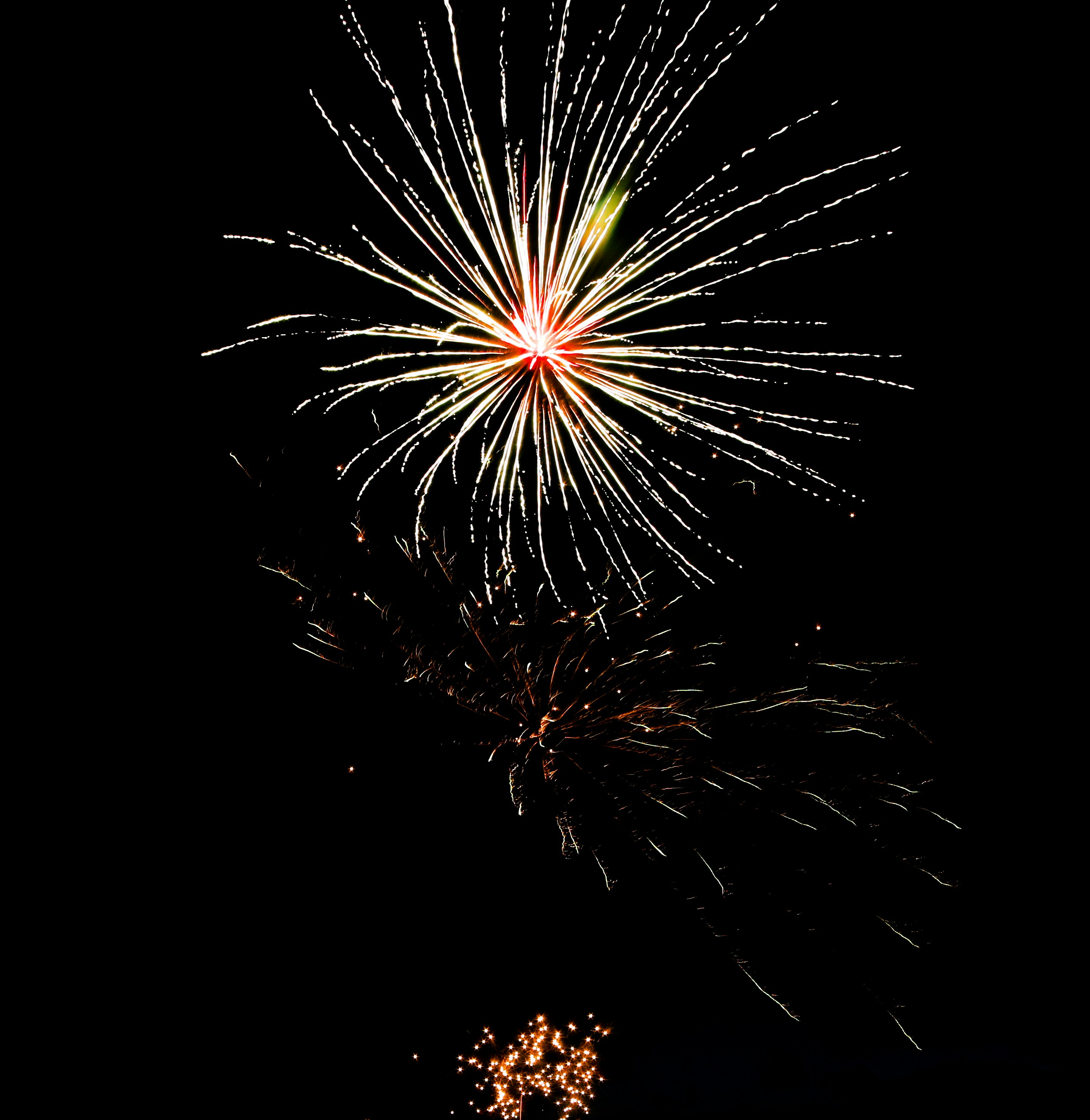 Night Sky Bursts: Fireworks Crown the Dark