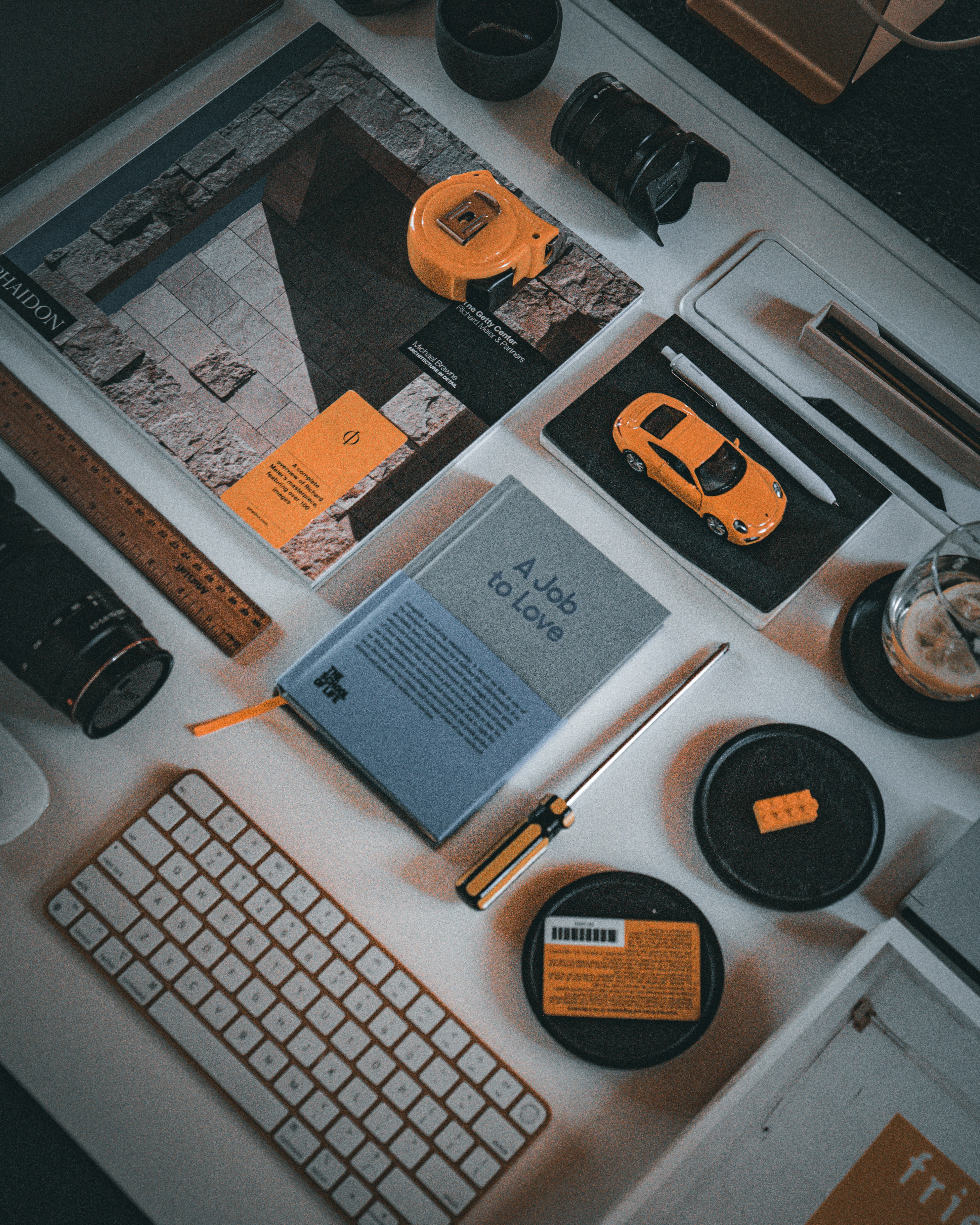 Toolbox of Ideas: A Stylistic Studio Desk Packed with Miniatures and Gear