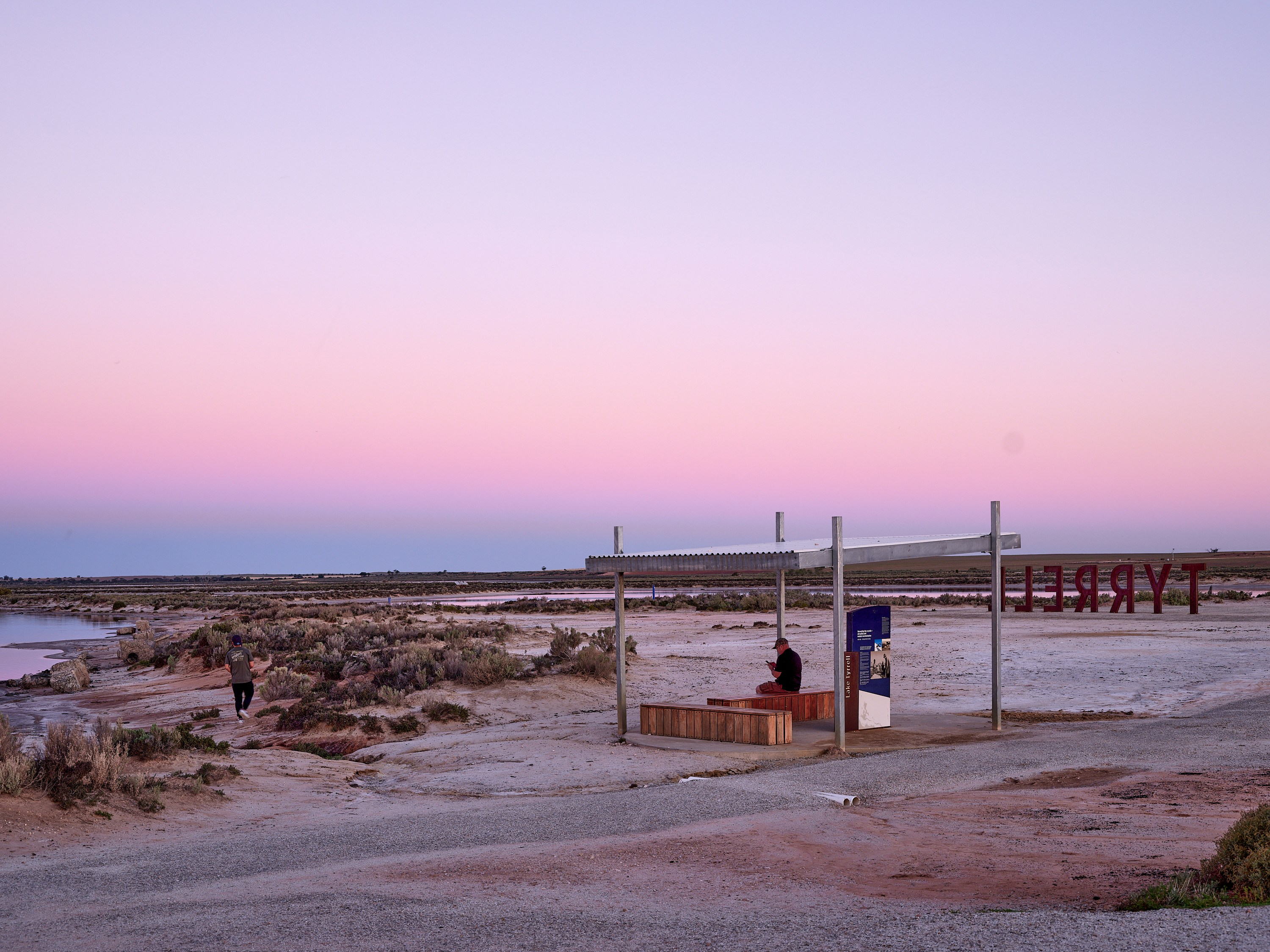 Sunset Silence at the Salt Flats