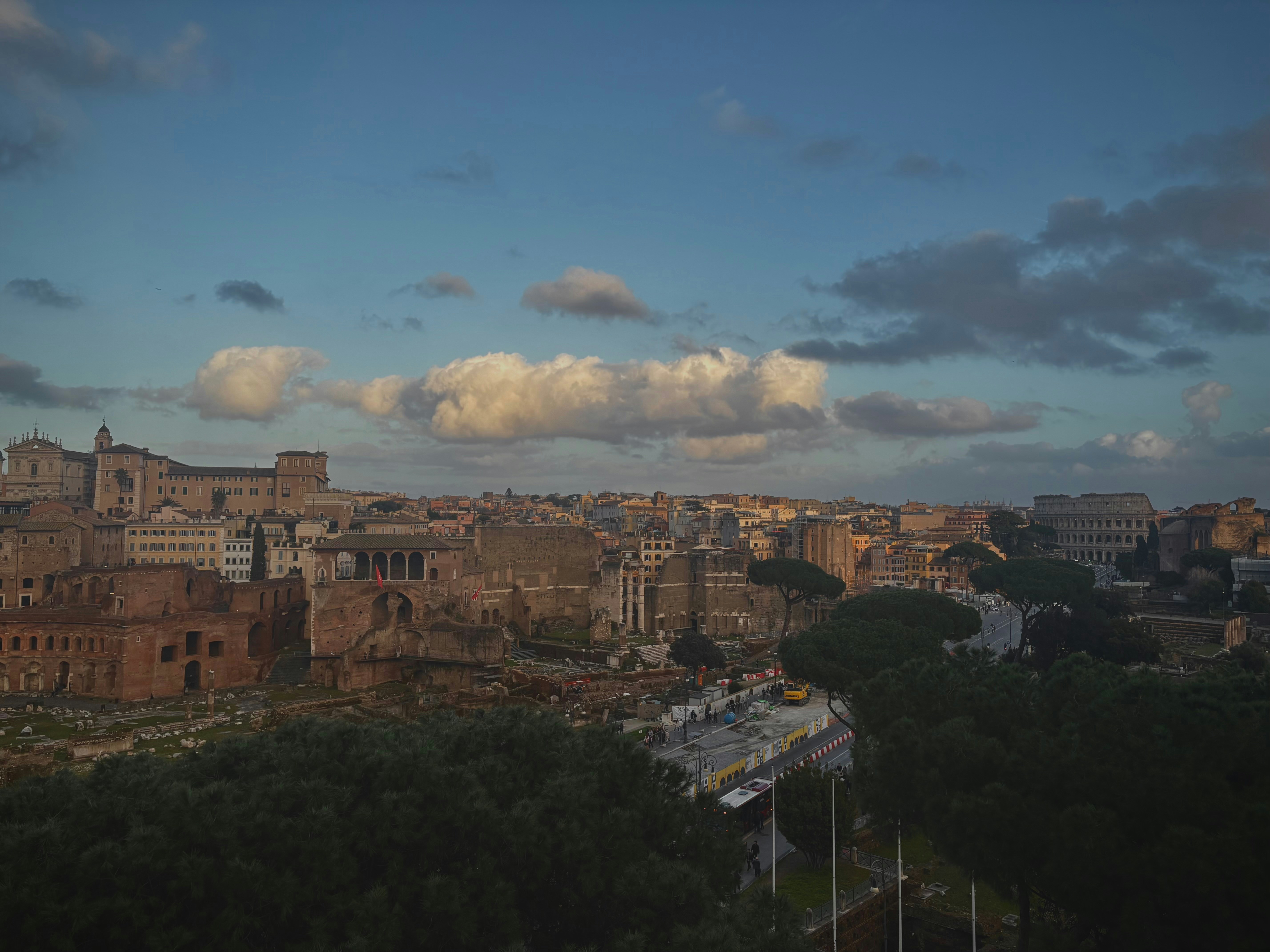 Sunlit Ancient Contours: A Roman Topography at Dusk