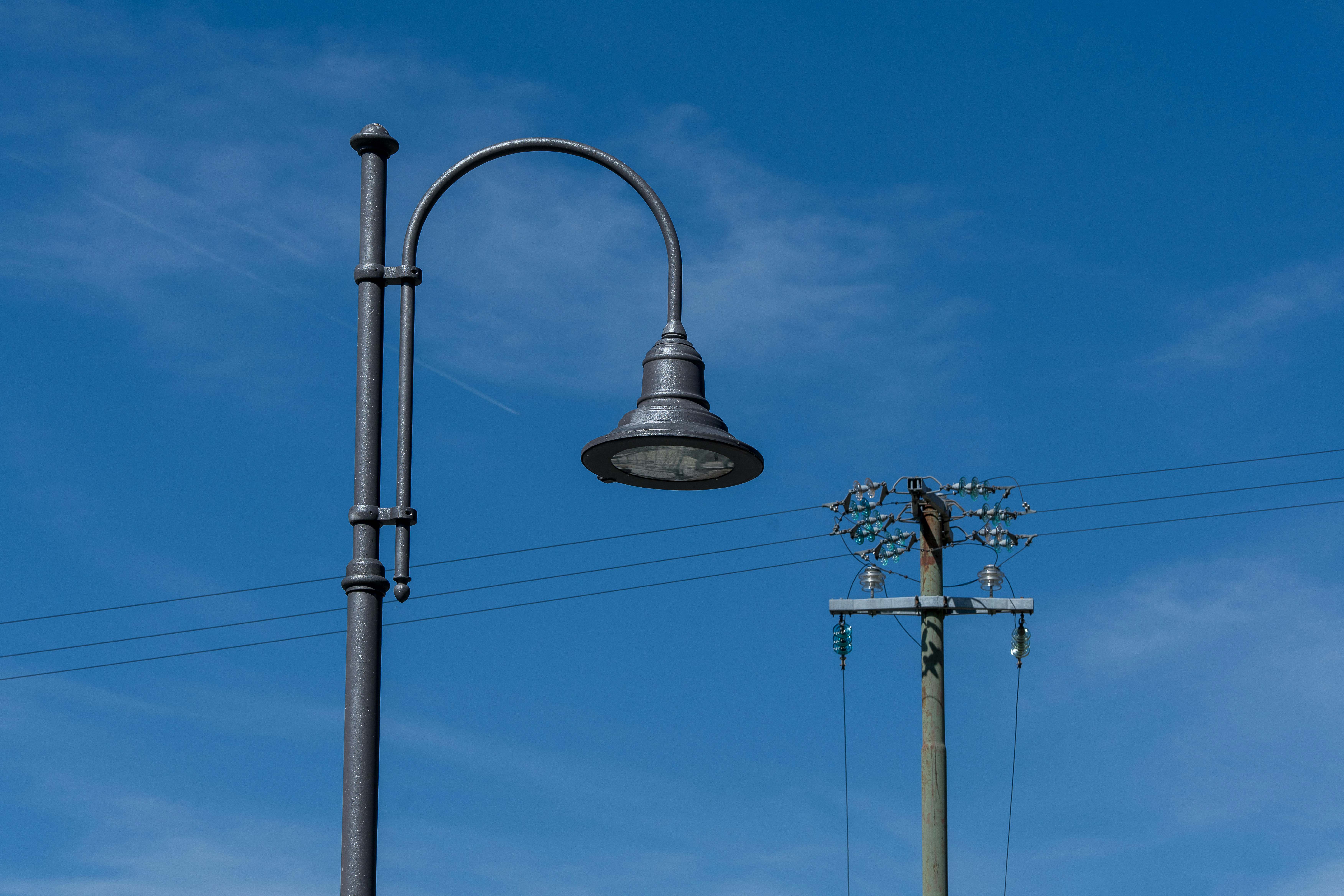 Single Lantern Against a Clear Sky