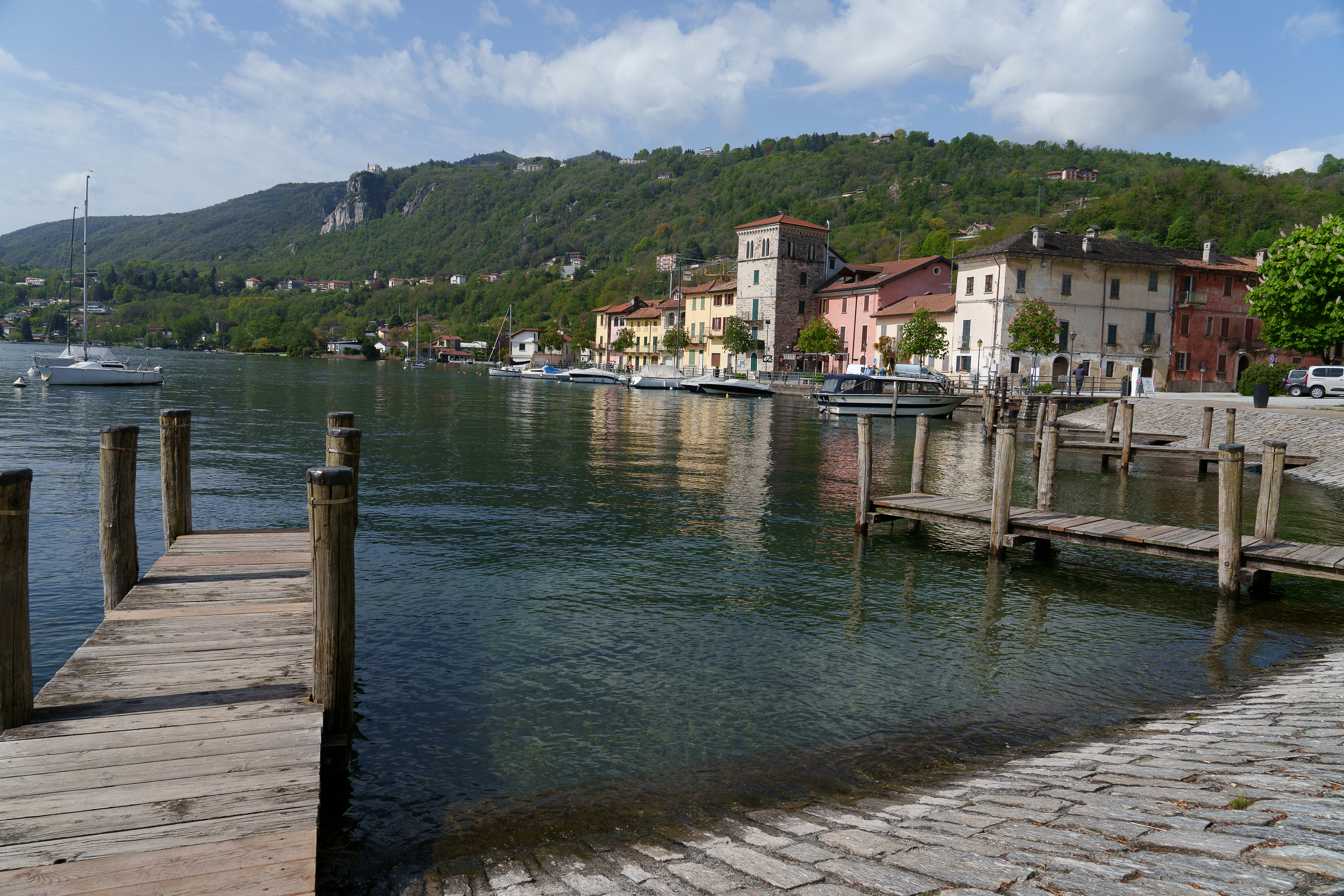 Quayside Village: Moorings and Dusk over a Tranquil Lake
