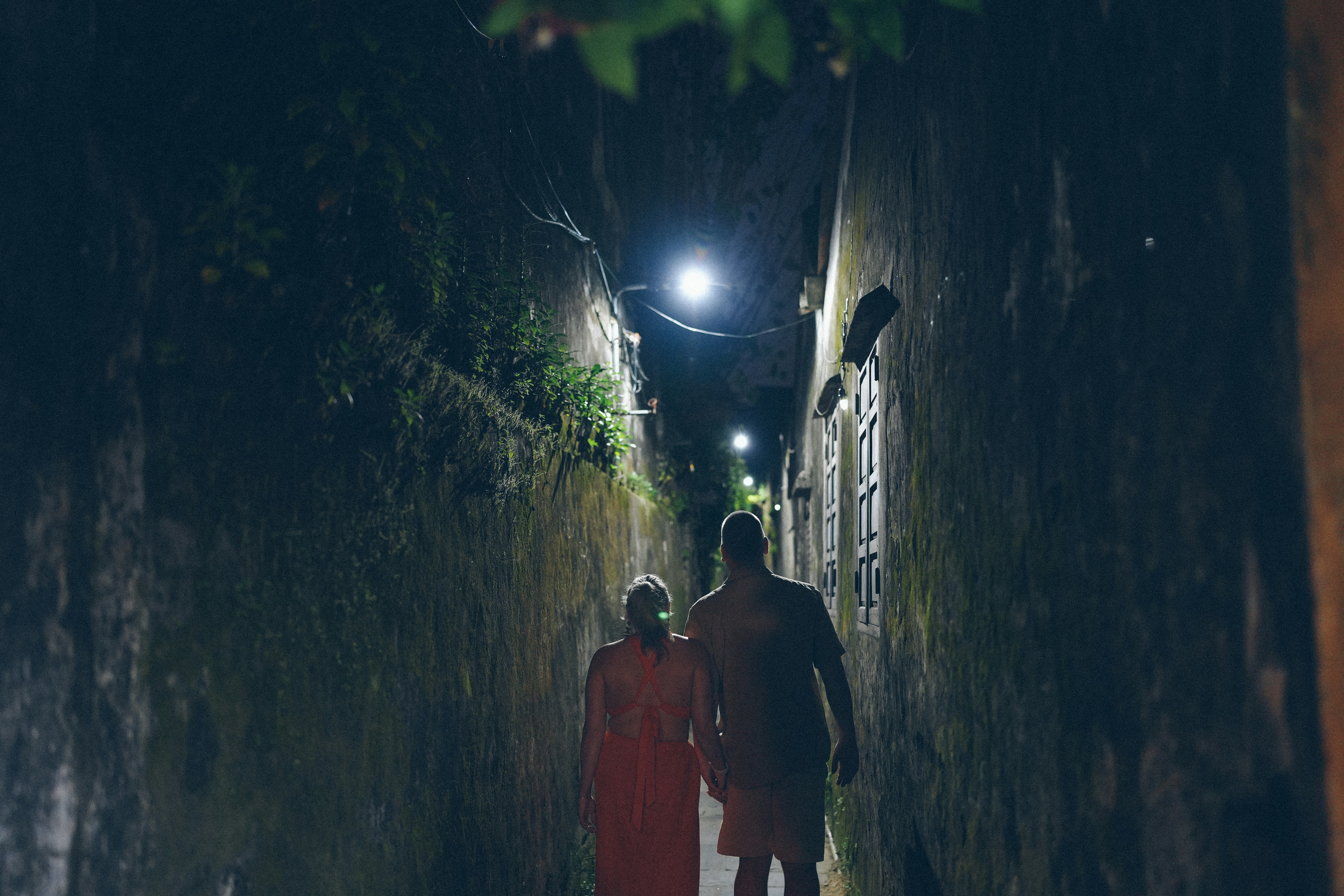 Moonlit Alley Walk