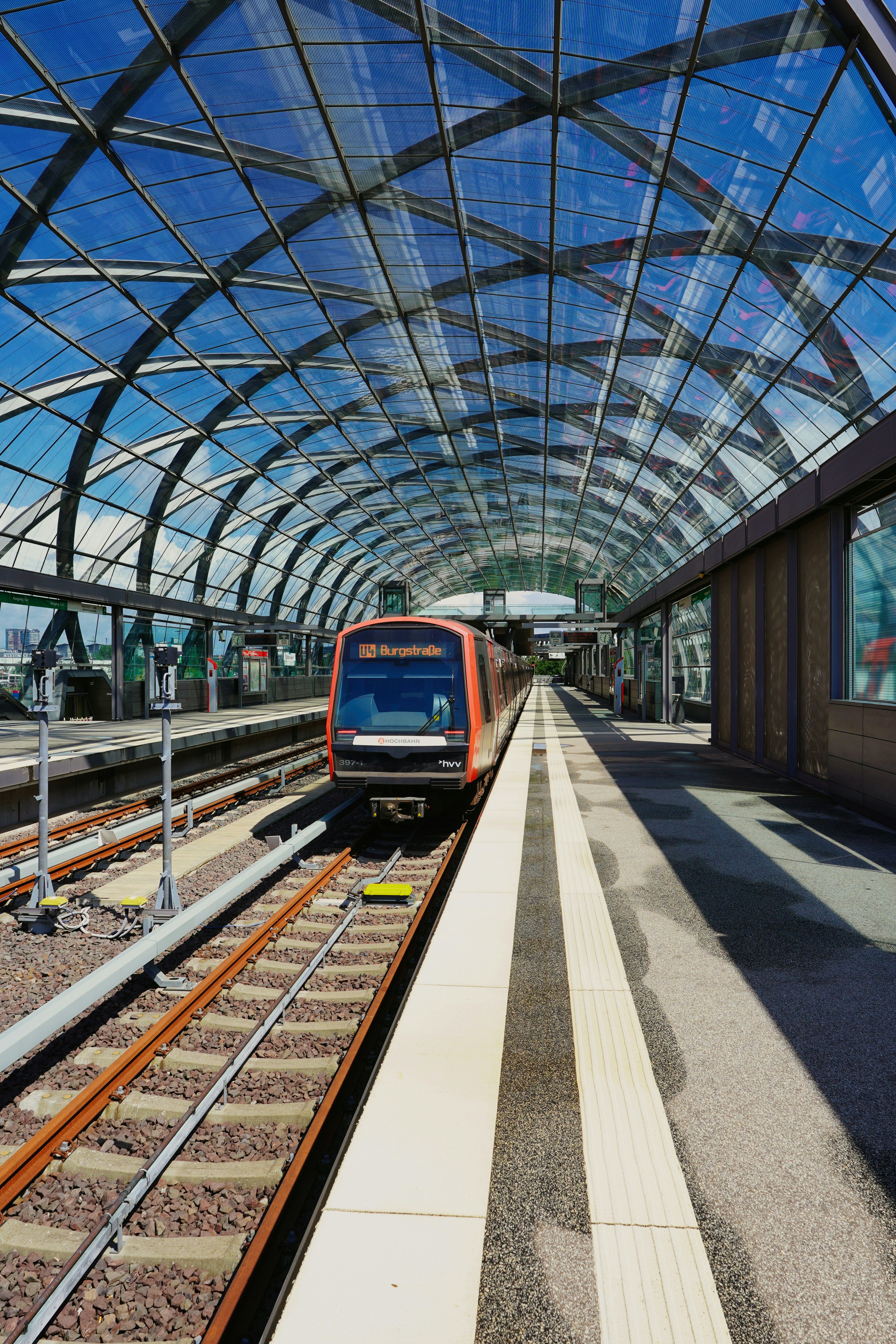 ConvergingRails under a Glass Canopy