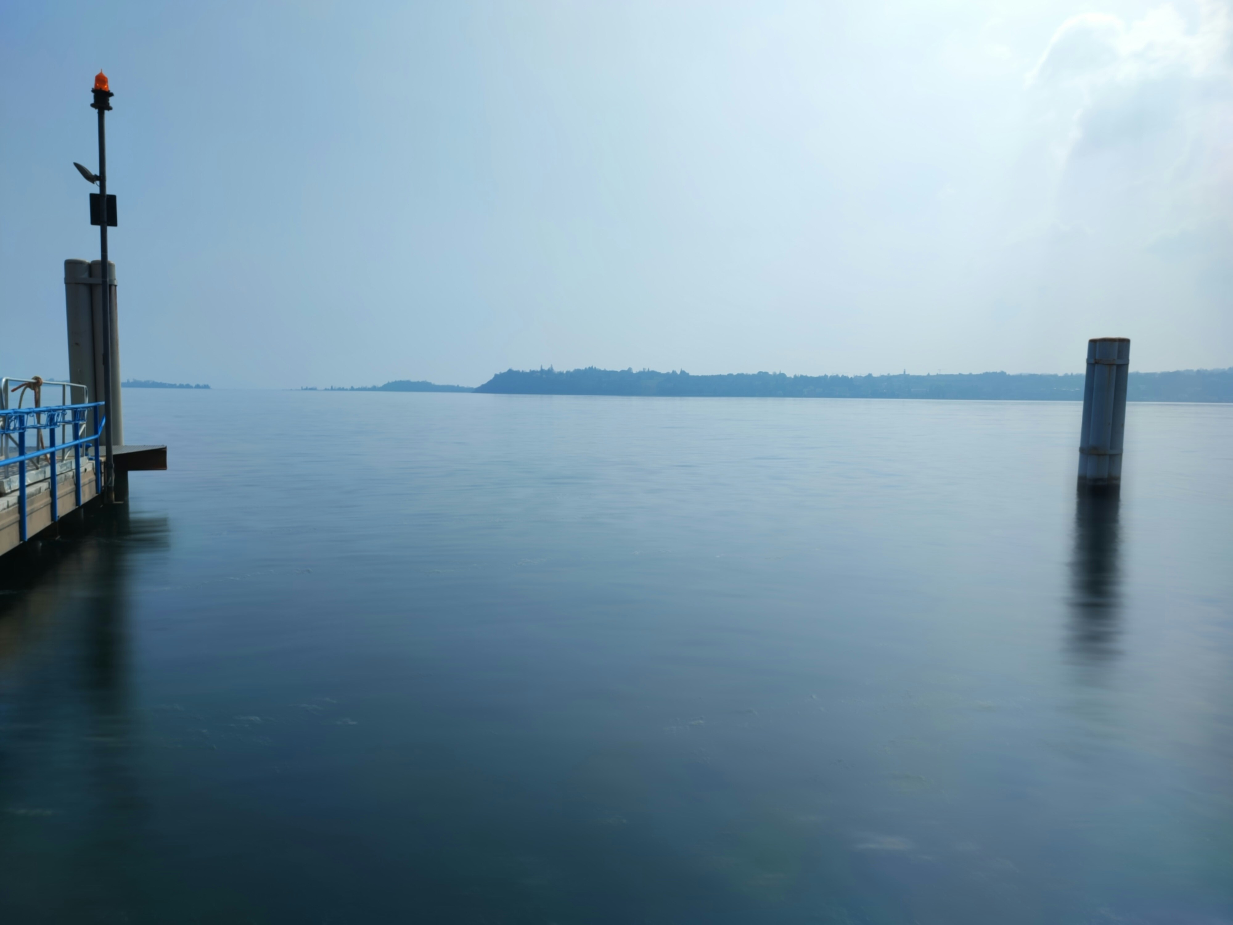 Distant Horizon Over Quiet Waters