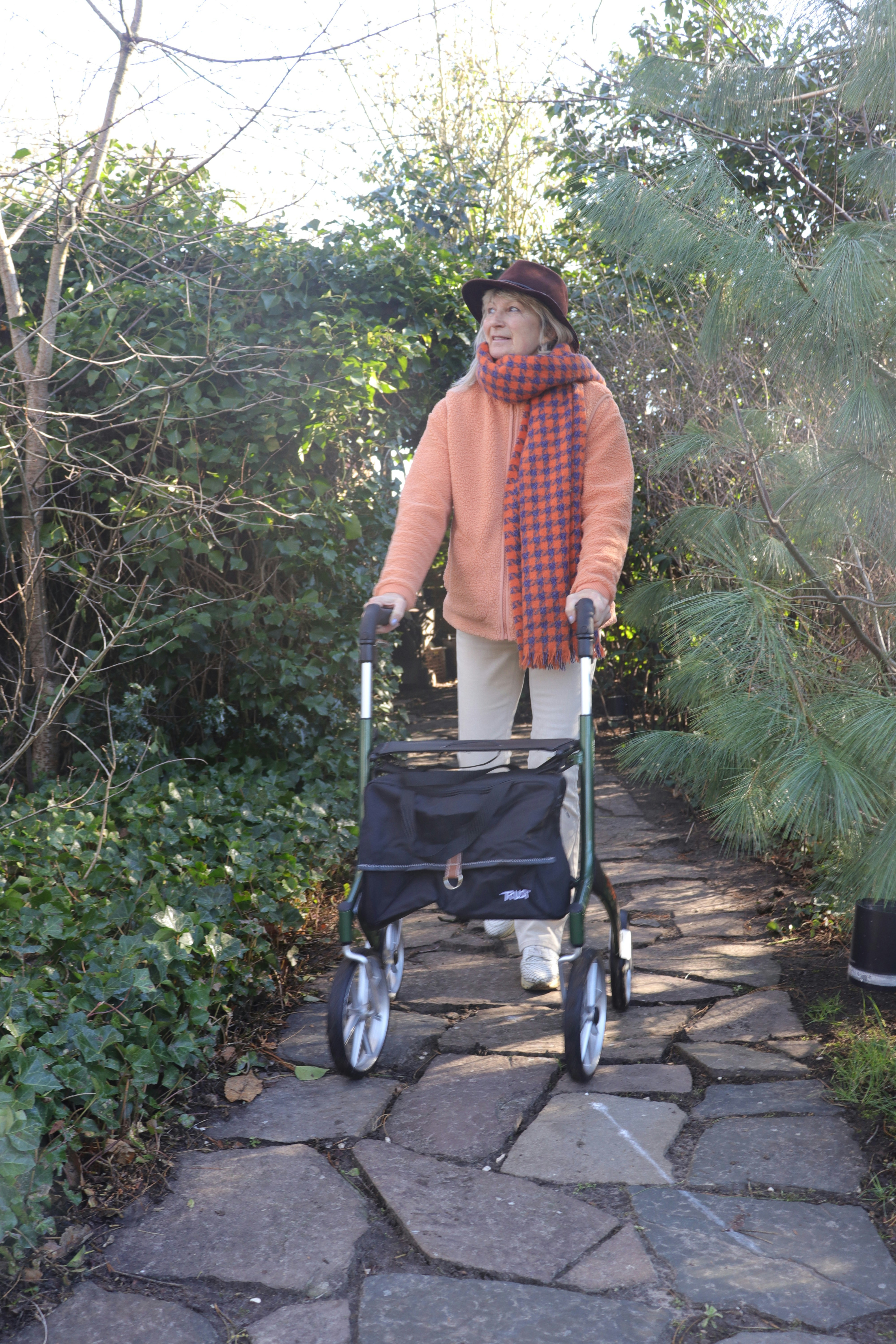 Autumn Stroll: A Gentle Trek with a Walker's Frame