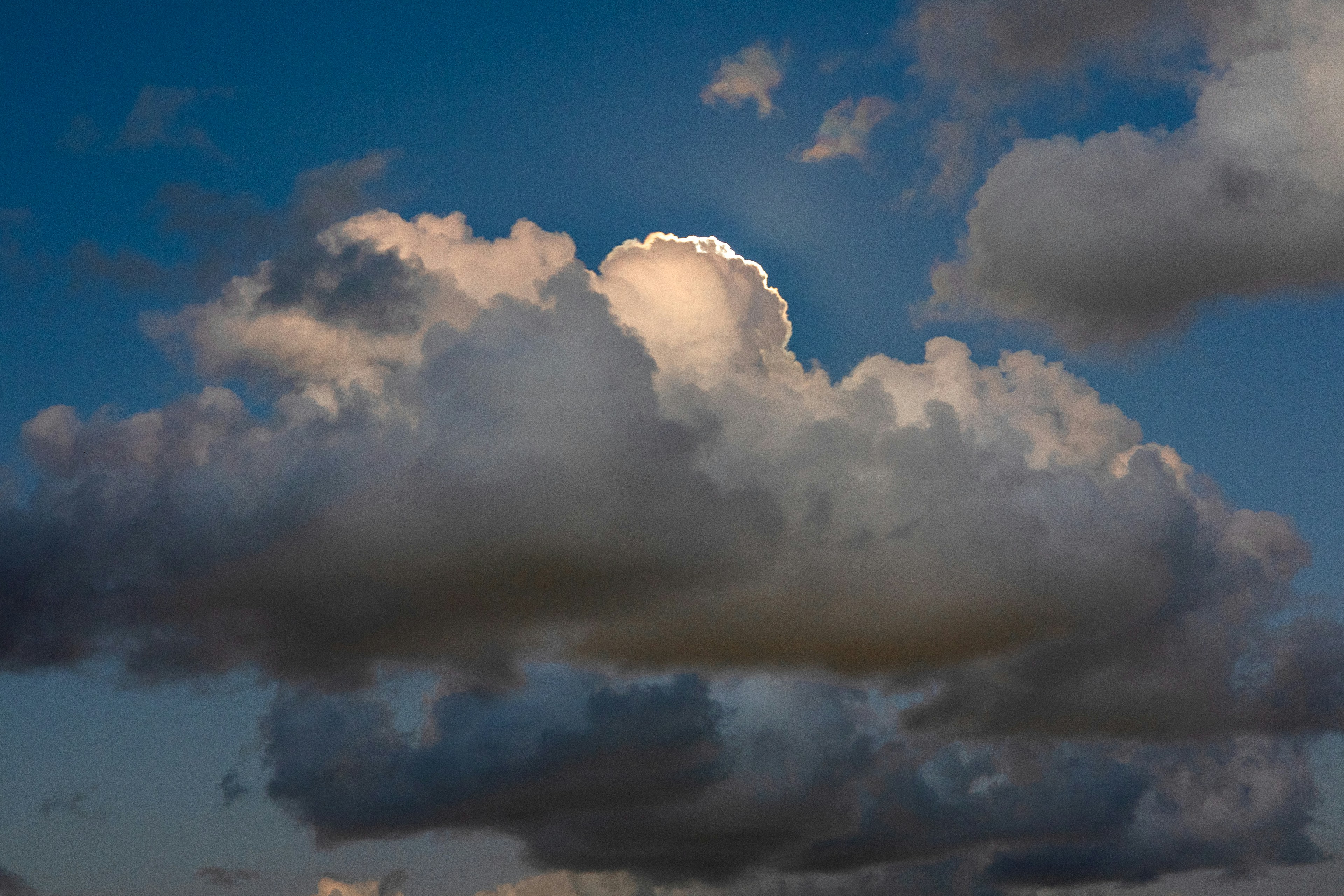 Cloud Portrait: Sunlit Crest among Morning Sky