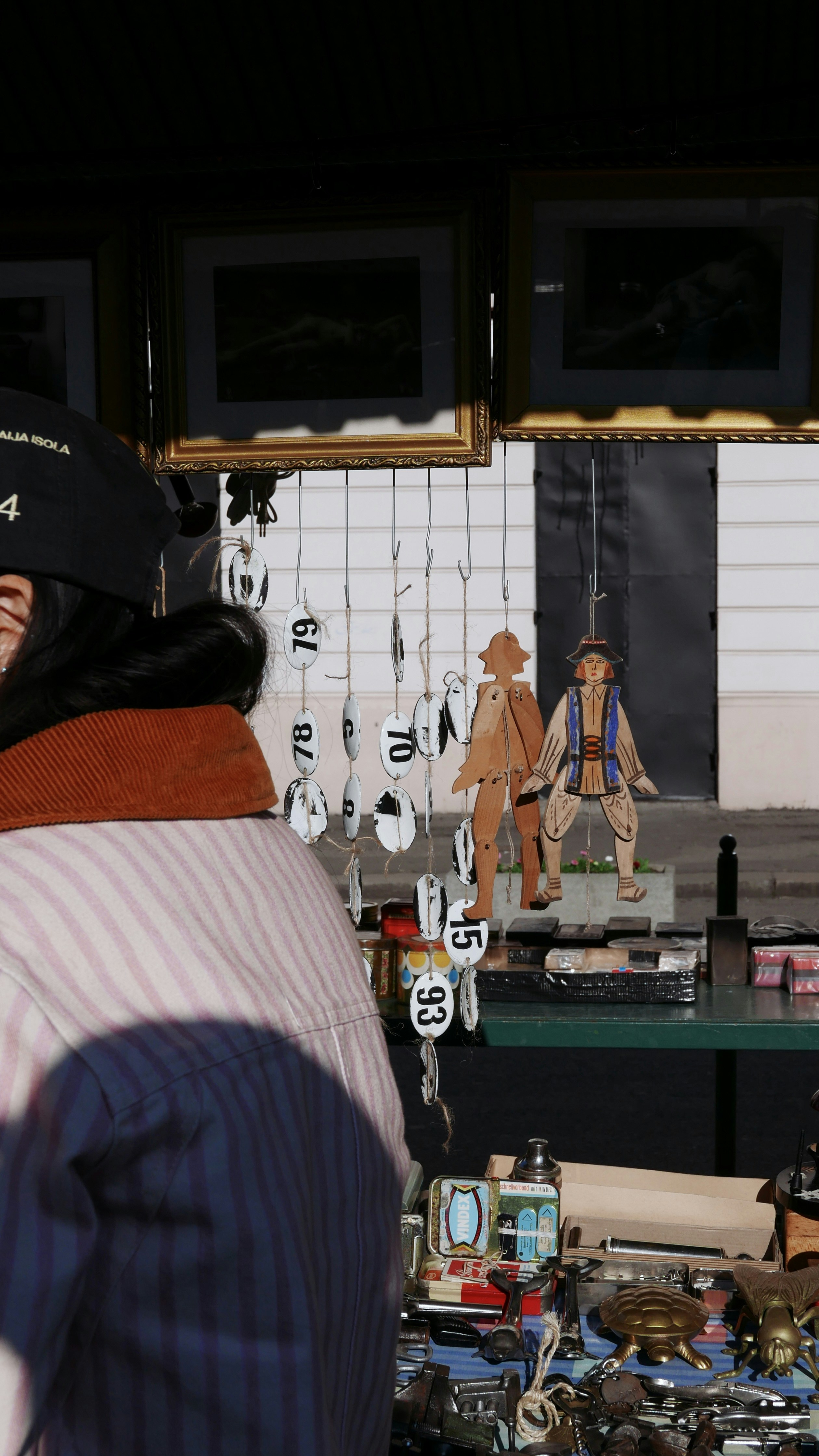 Backlit Market Stalls and Hanging Numbers Papercraft