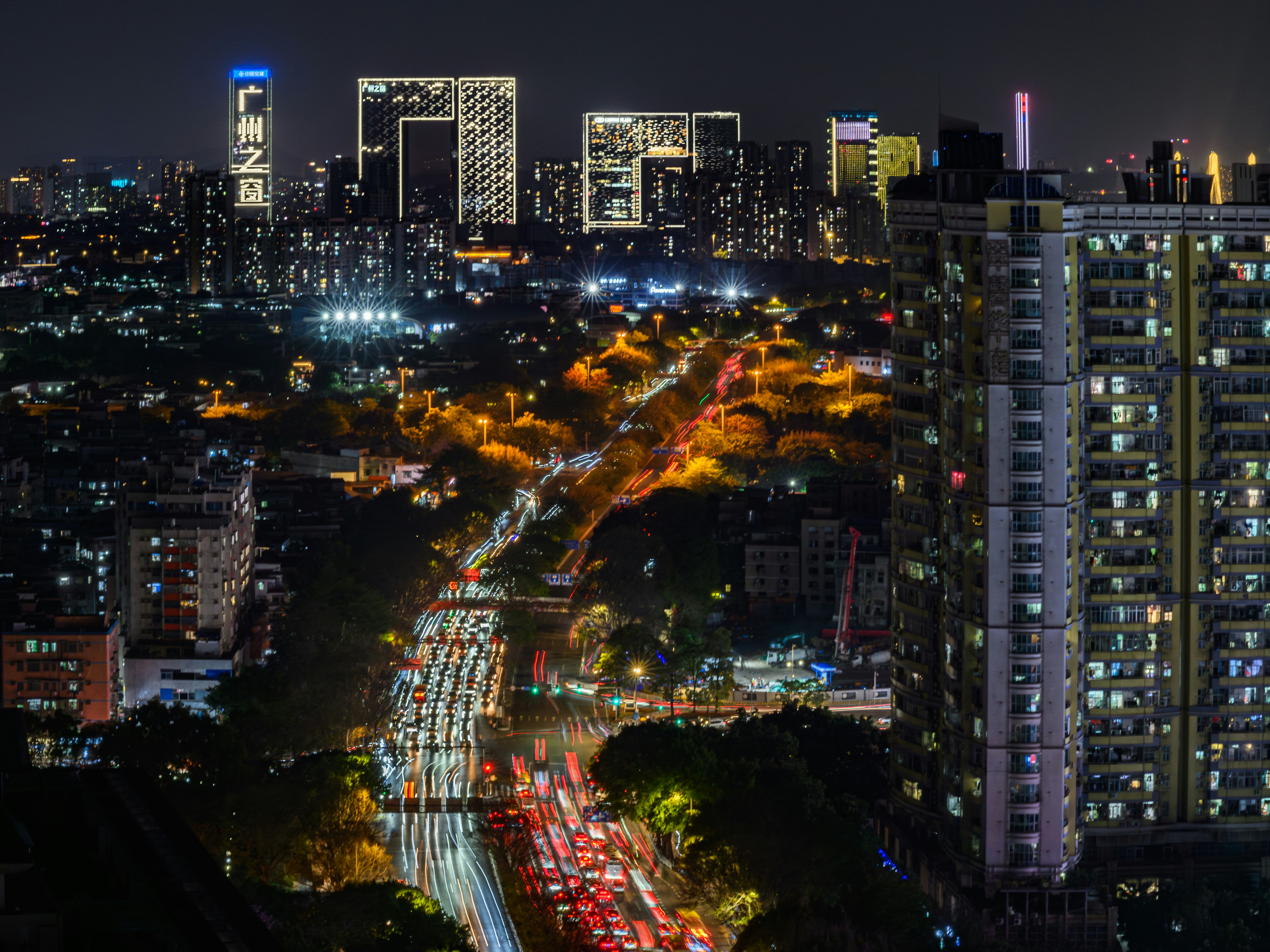 Neon Ribbon: A Night Drive Through a City’s Luminous Spine