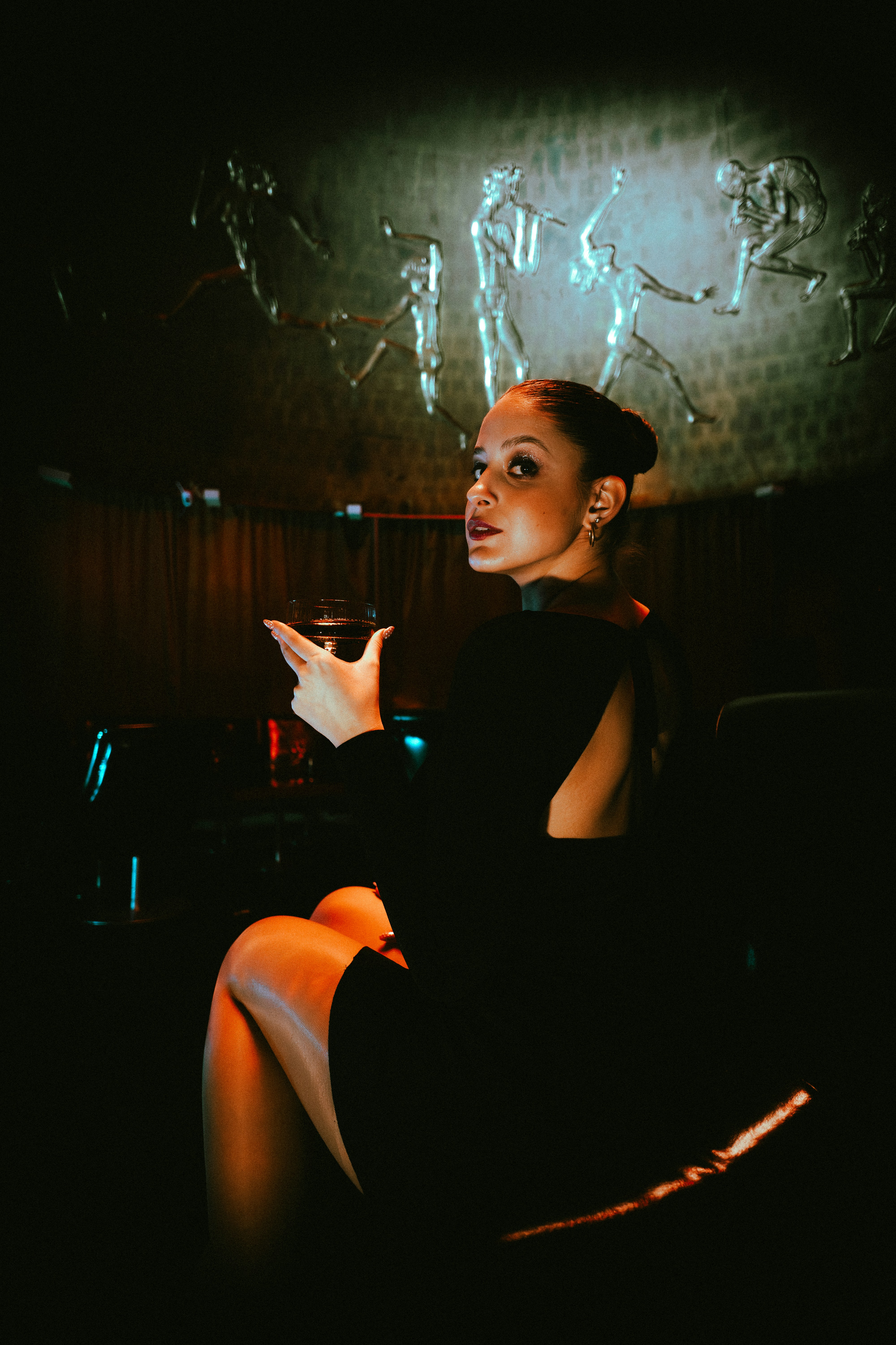 Midnight Toast: Velvet Shadows in a Quiet Club