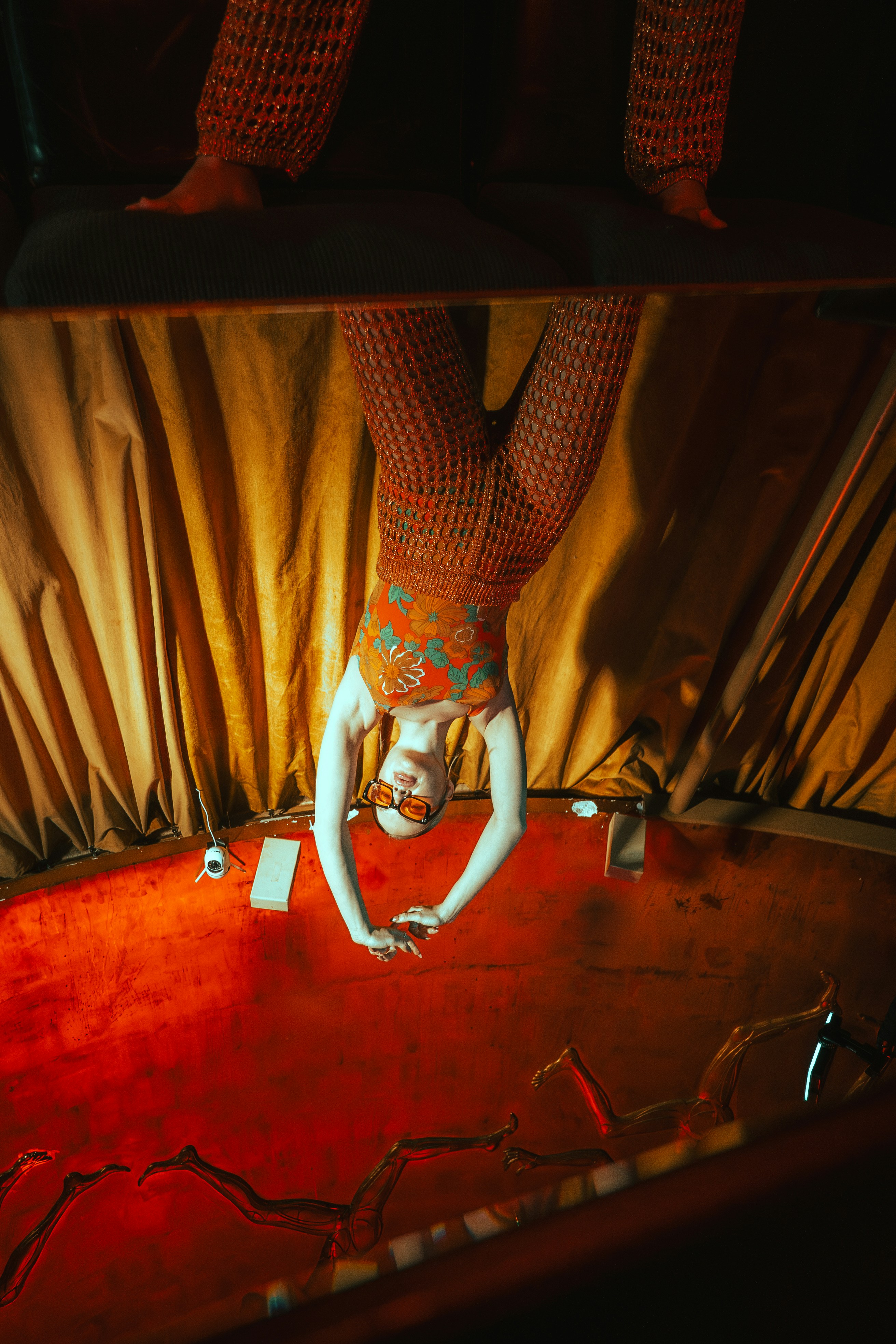 Midnight Veil: A Dancer Defying the Stage