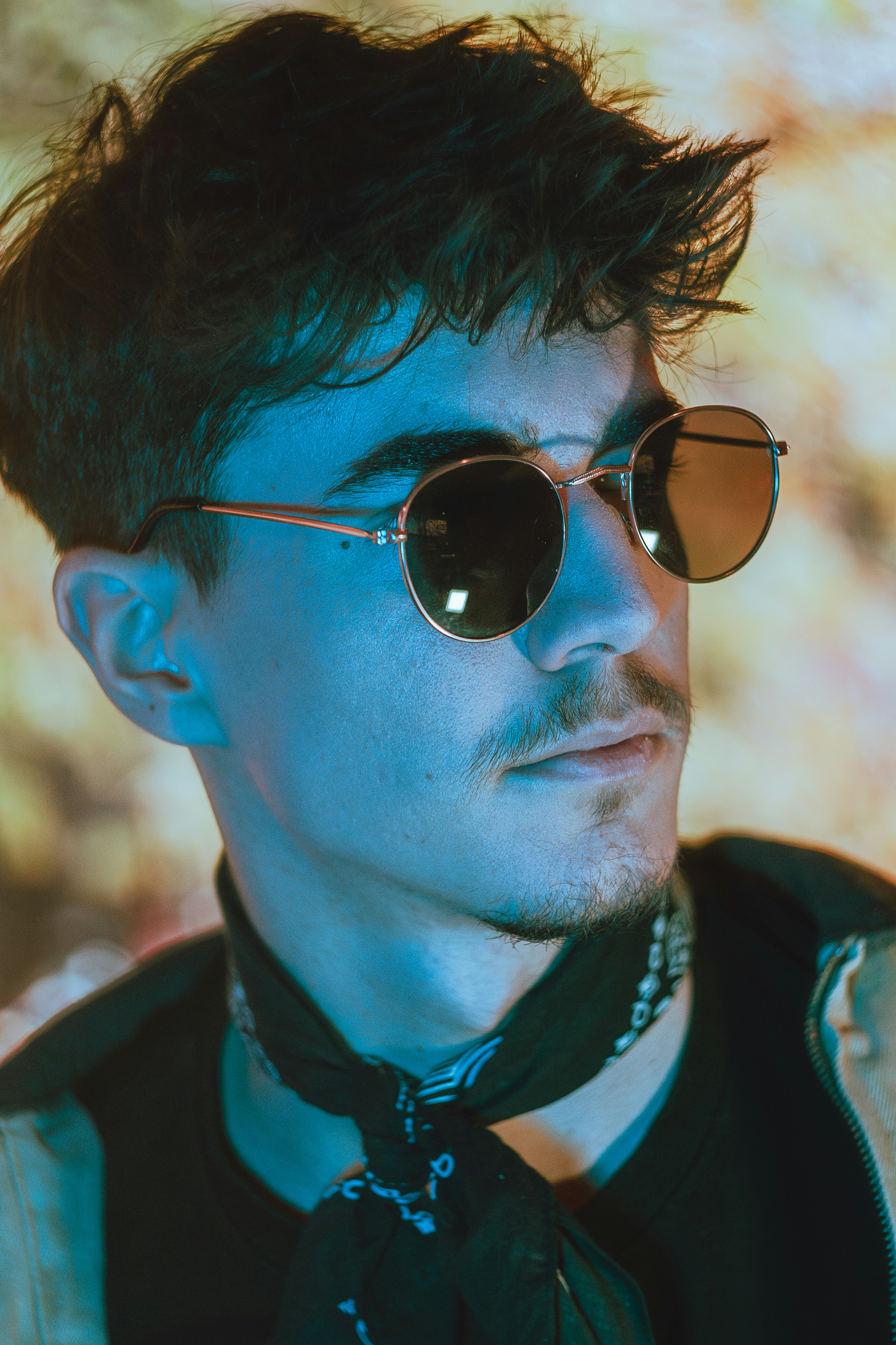 Midnight Mirage: Sunglasses, Shadow, and Subtle Smokiness