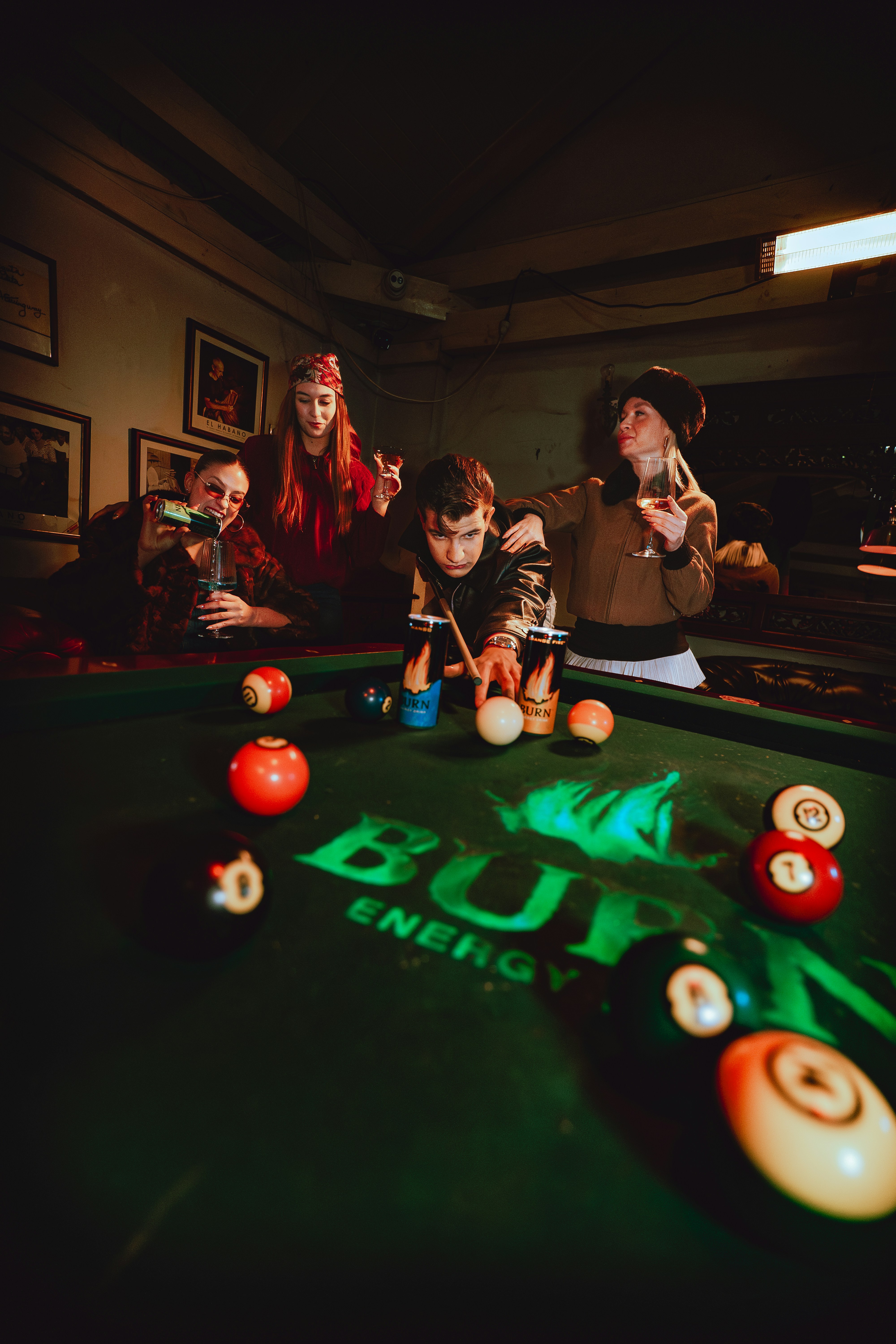 Midgame Mayhem at the Green Felt: Friends Rally Around the Corner Pocket