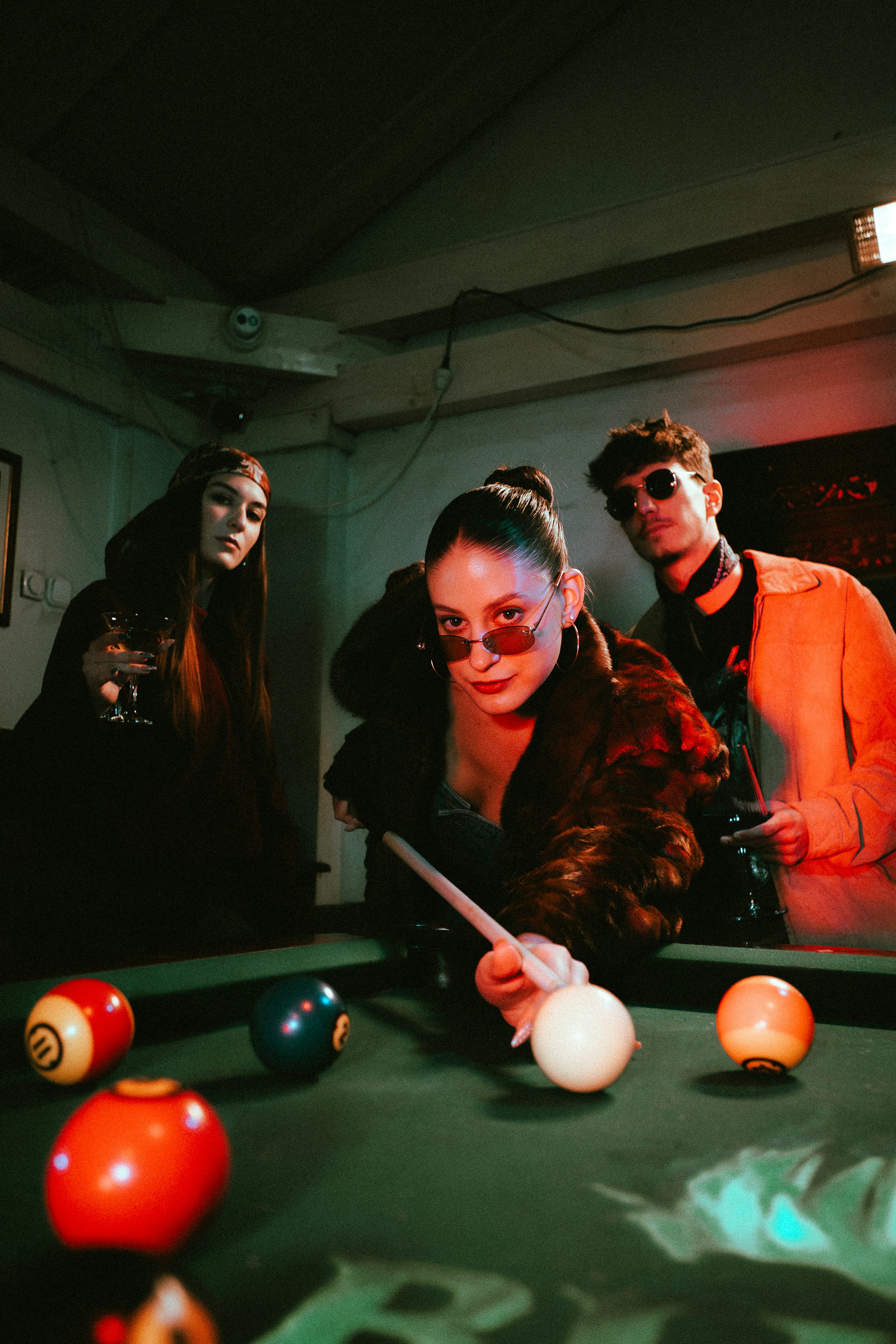 Midnight Standoff at the Billiard Table