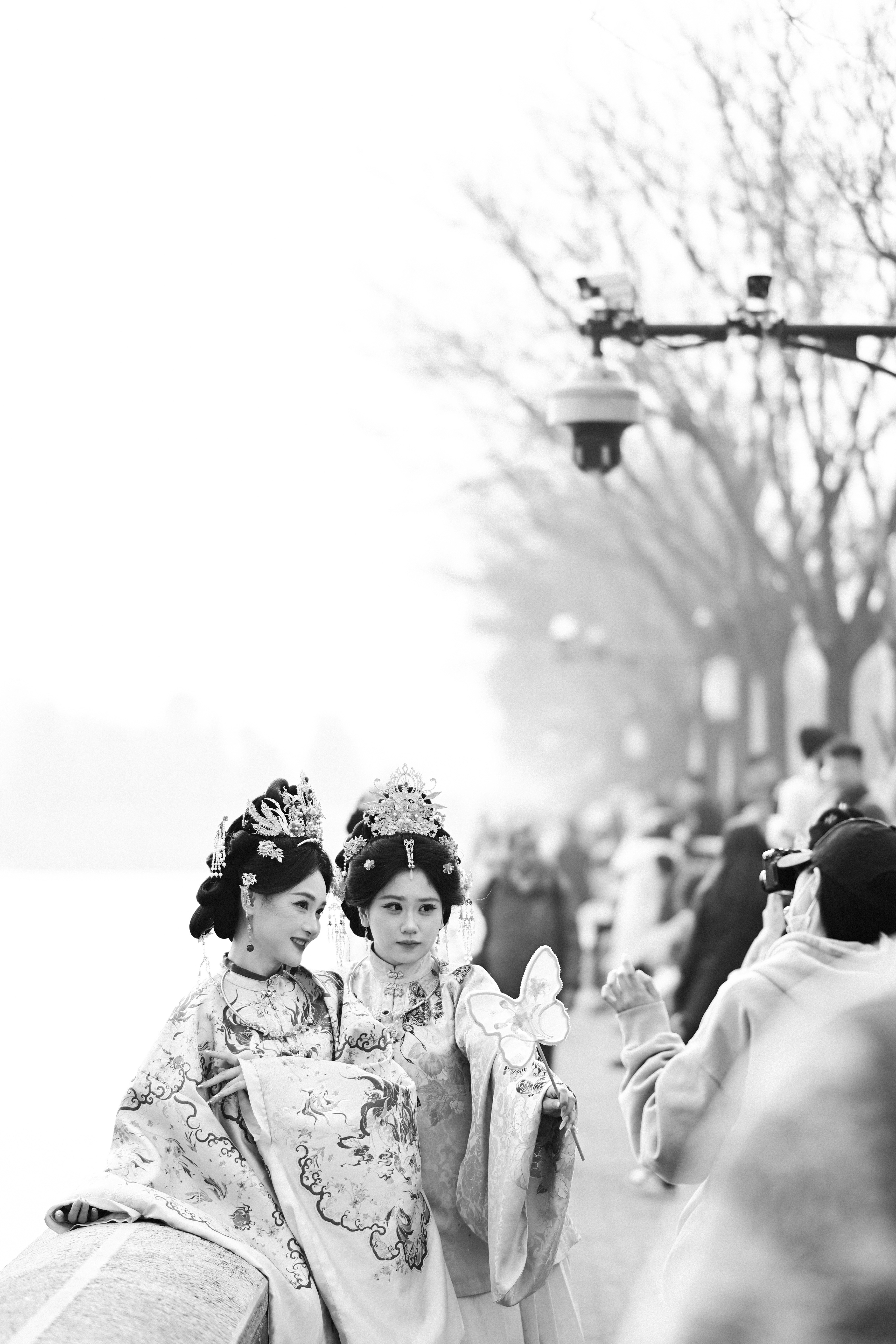 Silhouetted Princesses by the Riverbank