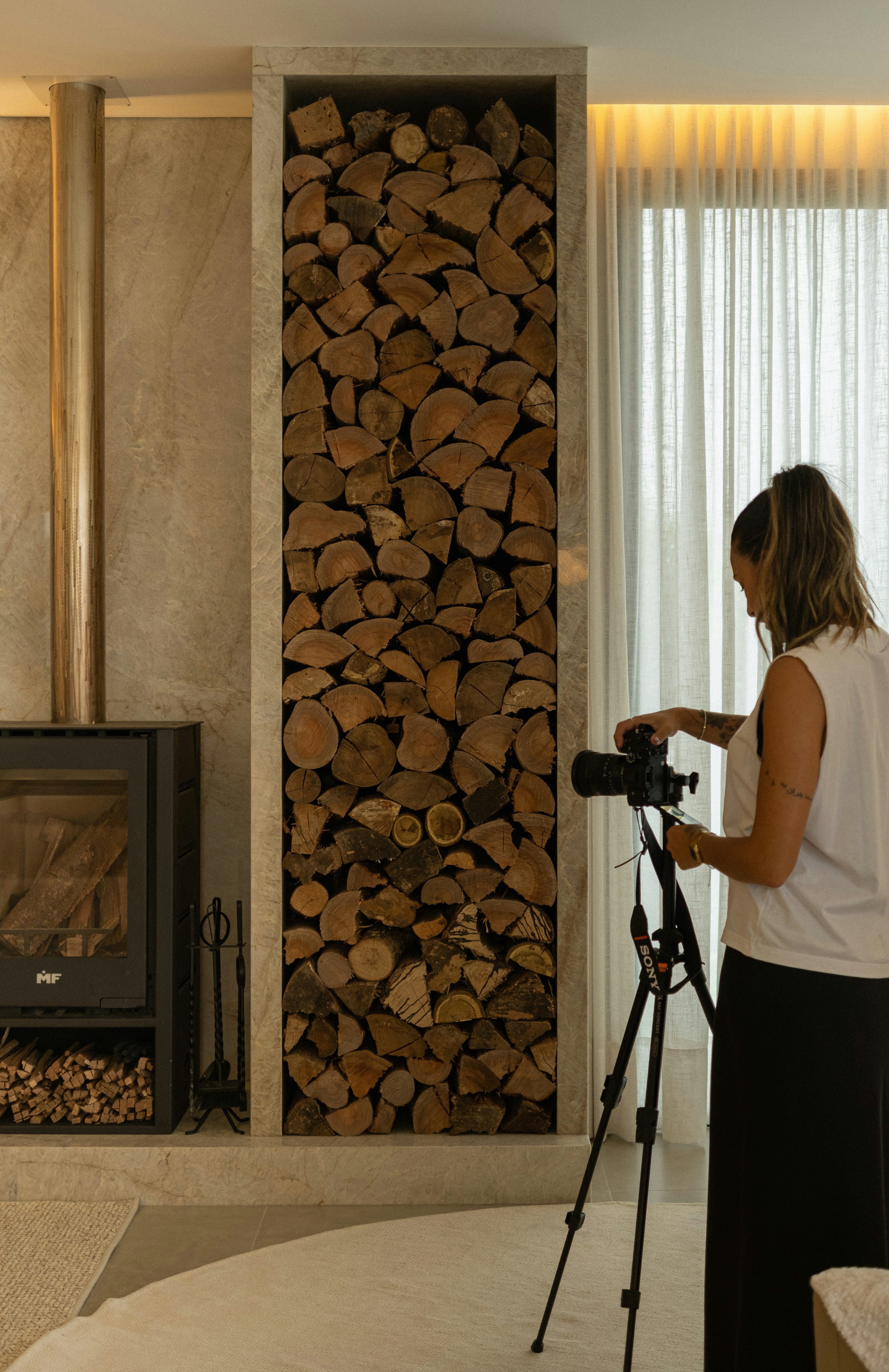 Studio Session by the Wooden Stack