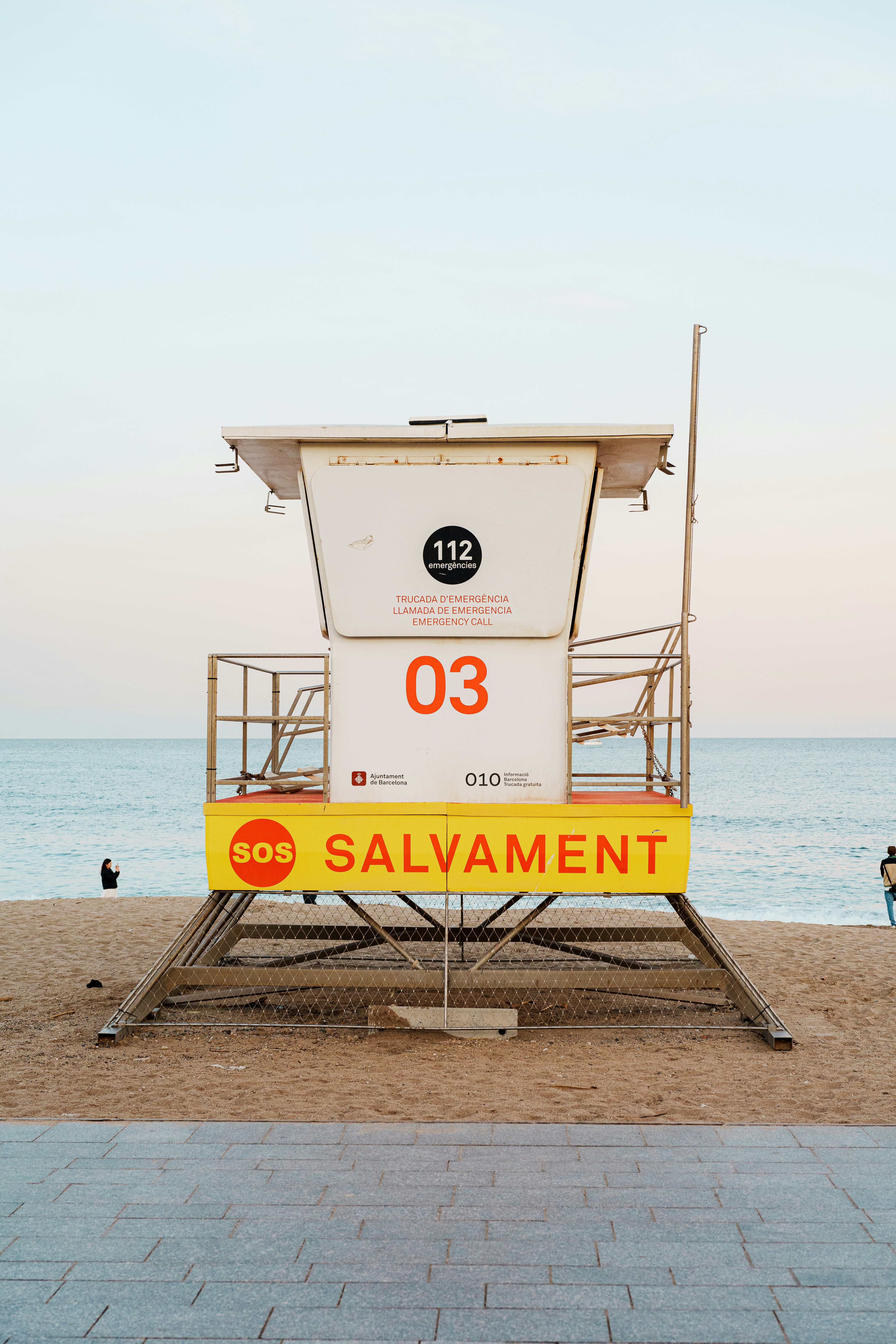 Lifeguard Tower at Dusk: A Quiet Sentinel by the Sea