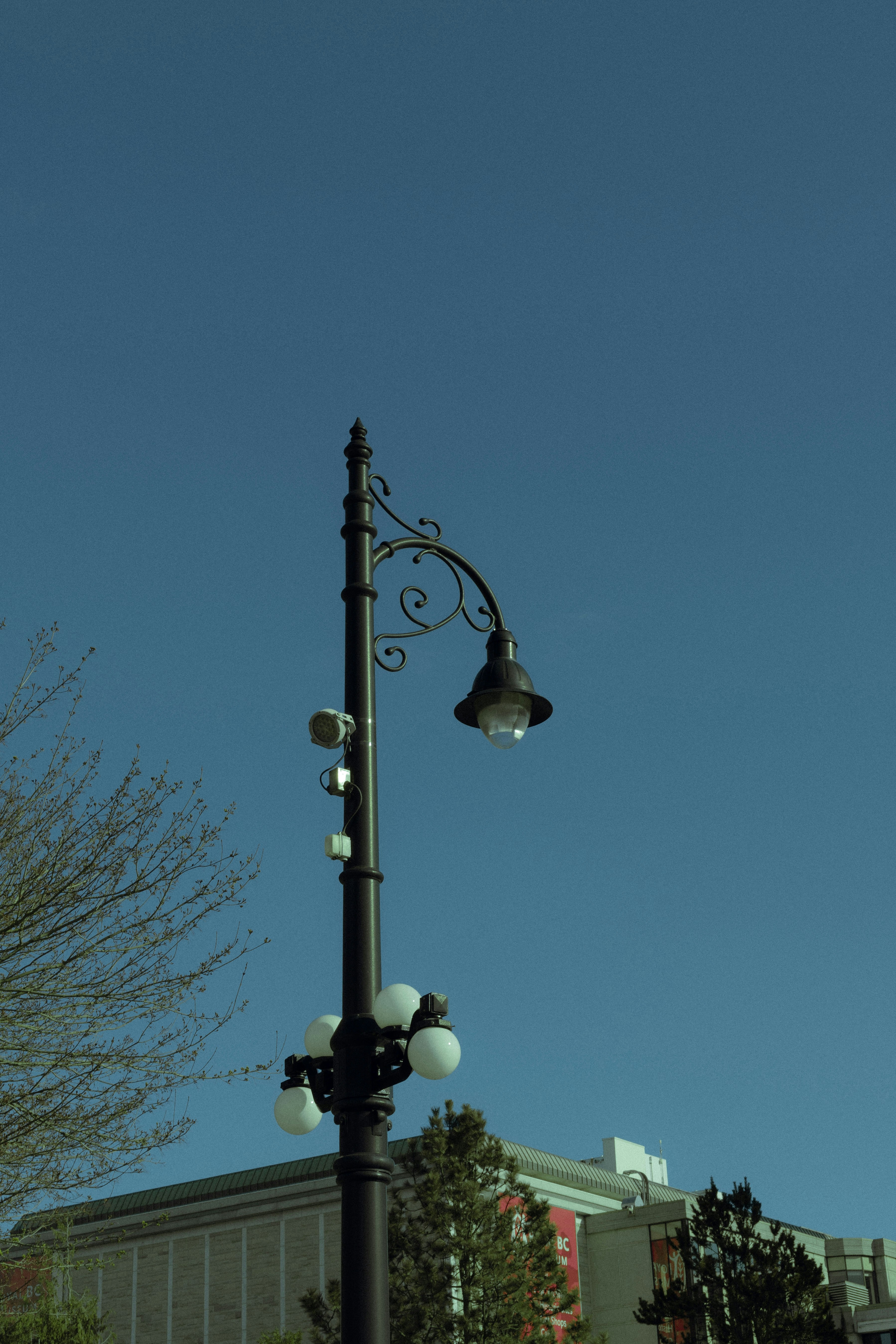 Lamp Post in a Clear Blue Sky