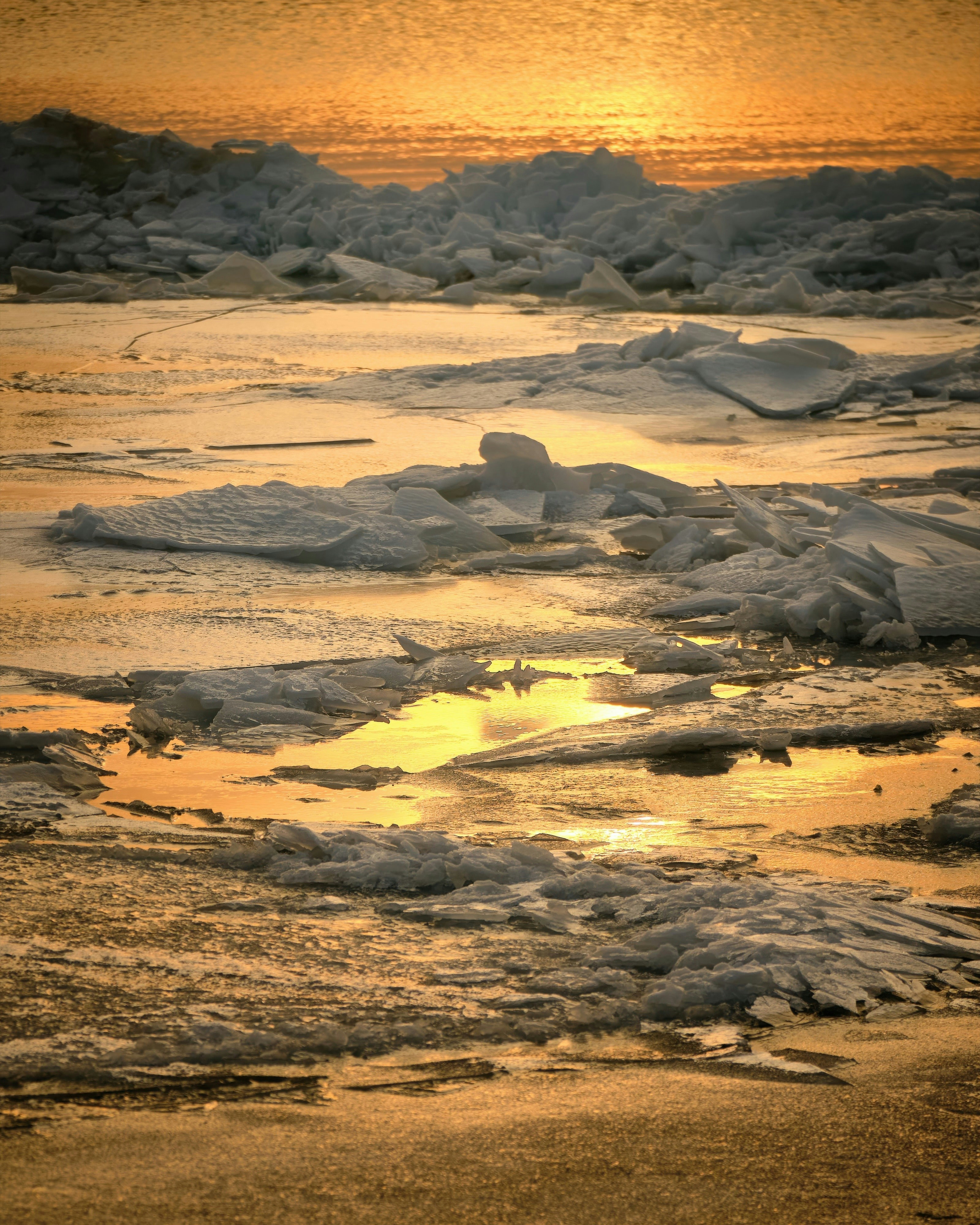 Glacial Echoes at Golden Hour