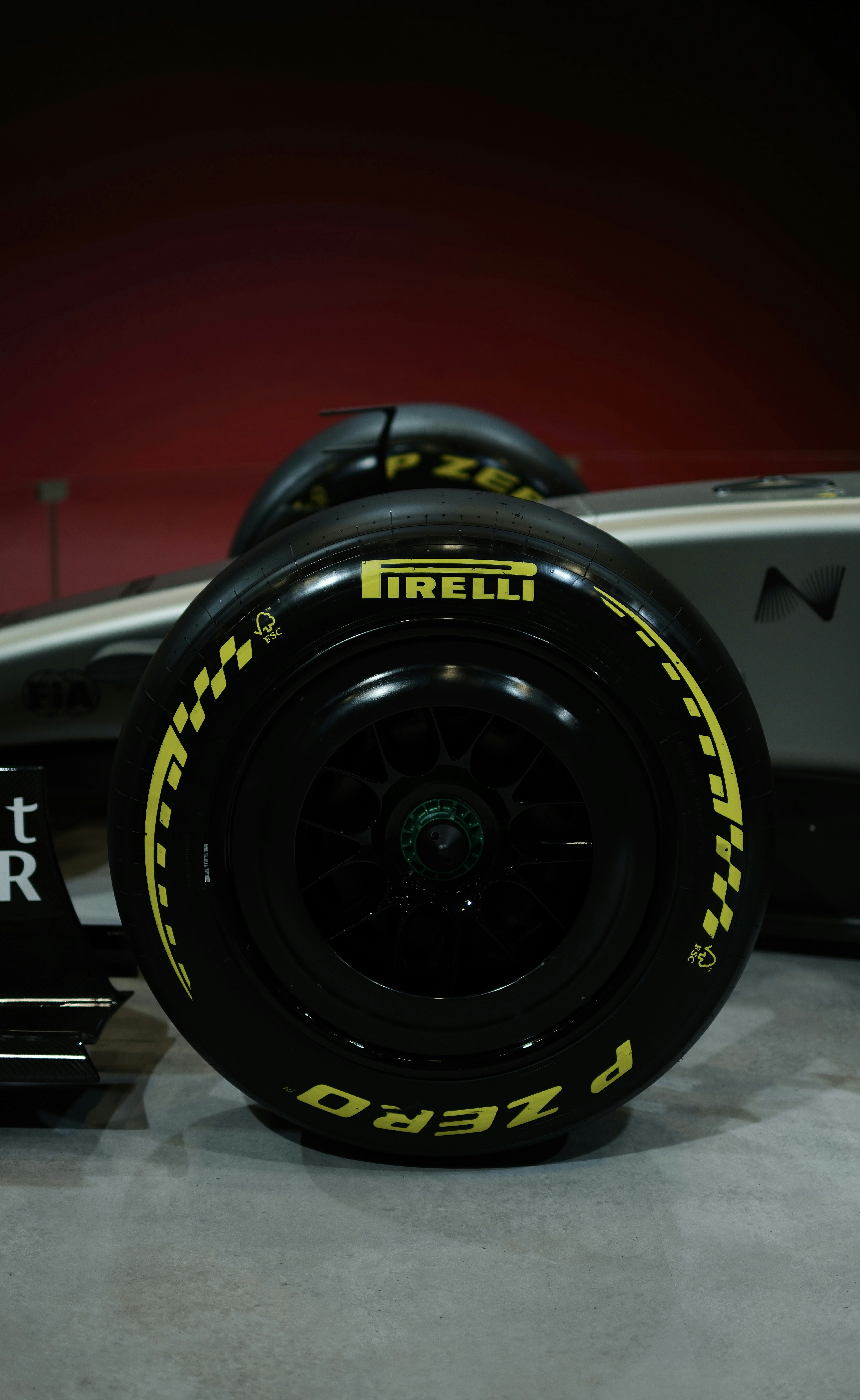 Pirelli Power: A Close-Up of the Racing Tire and Rim