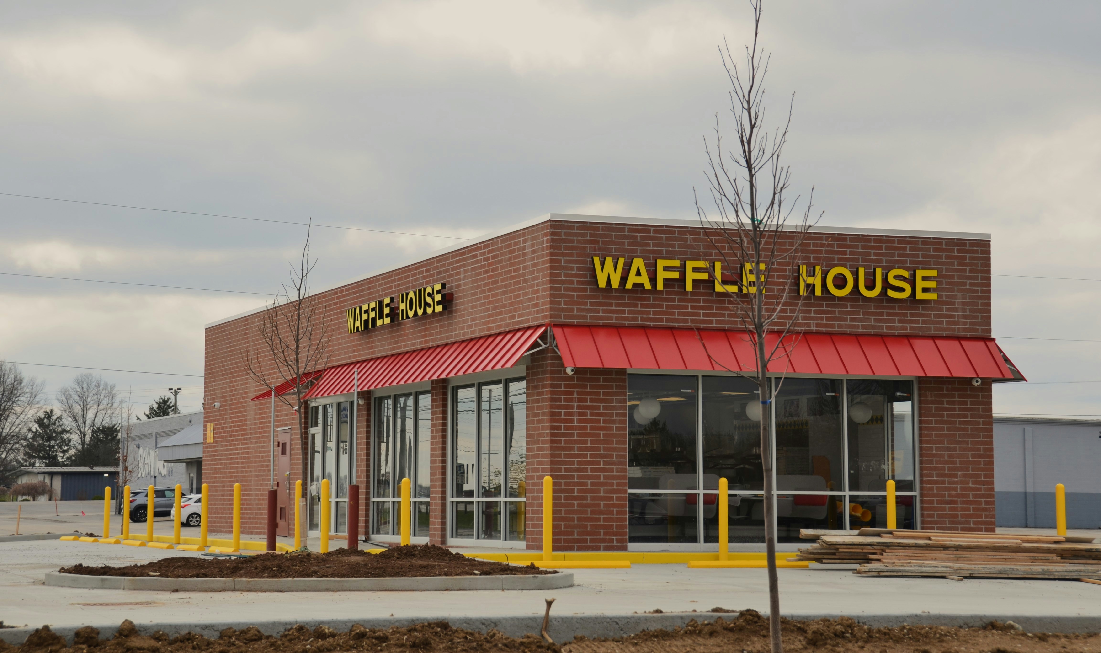 Waffle House at a Quiet Parking Lot