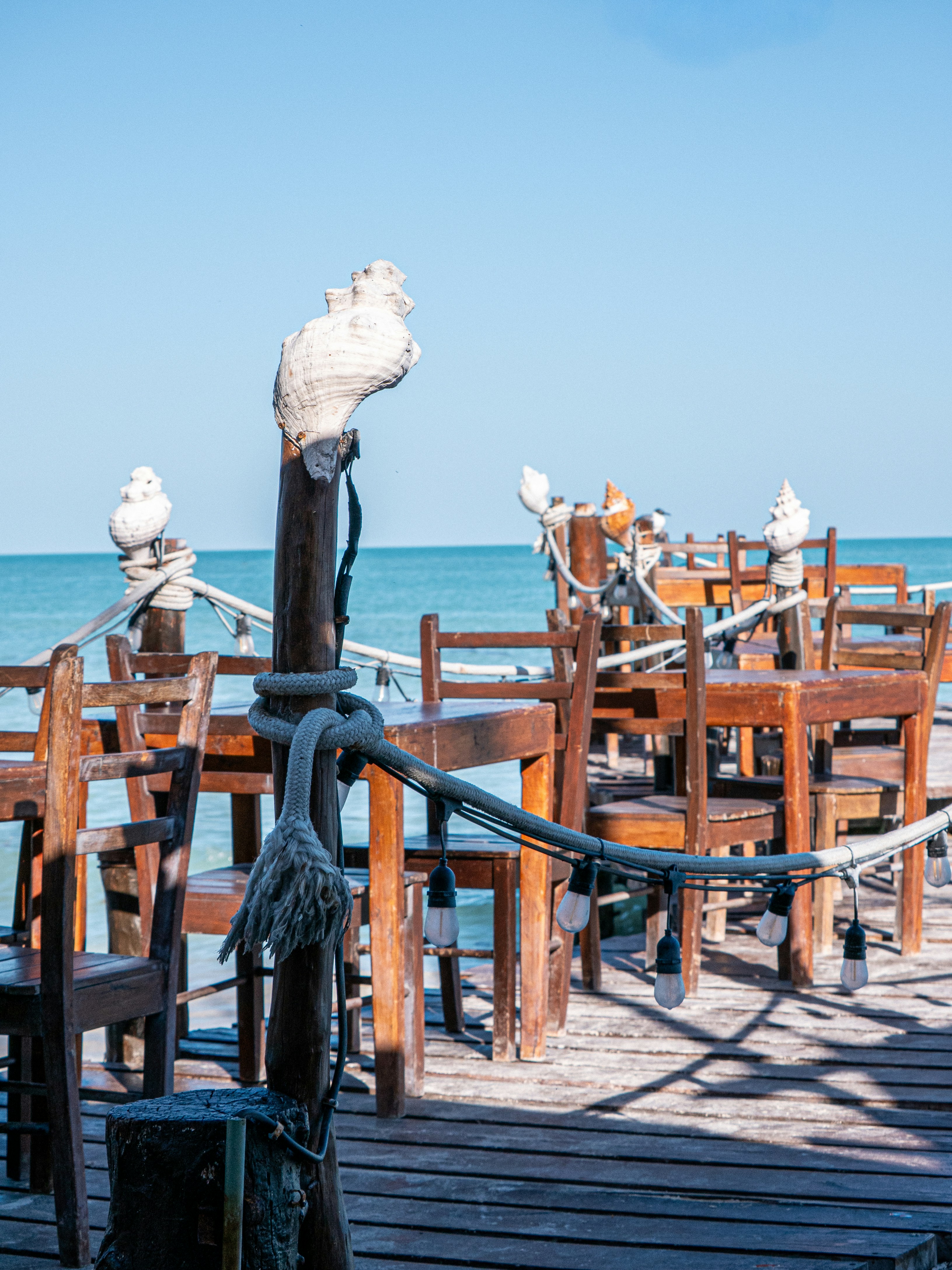 Weathered Pier Spires Honoring the Sea